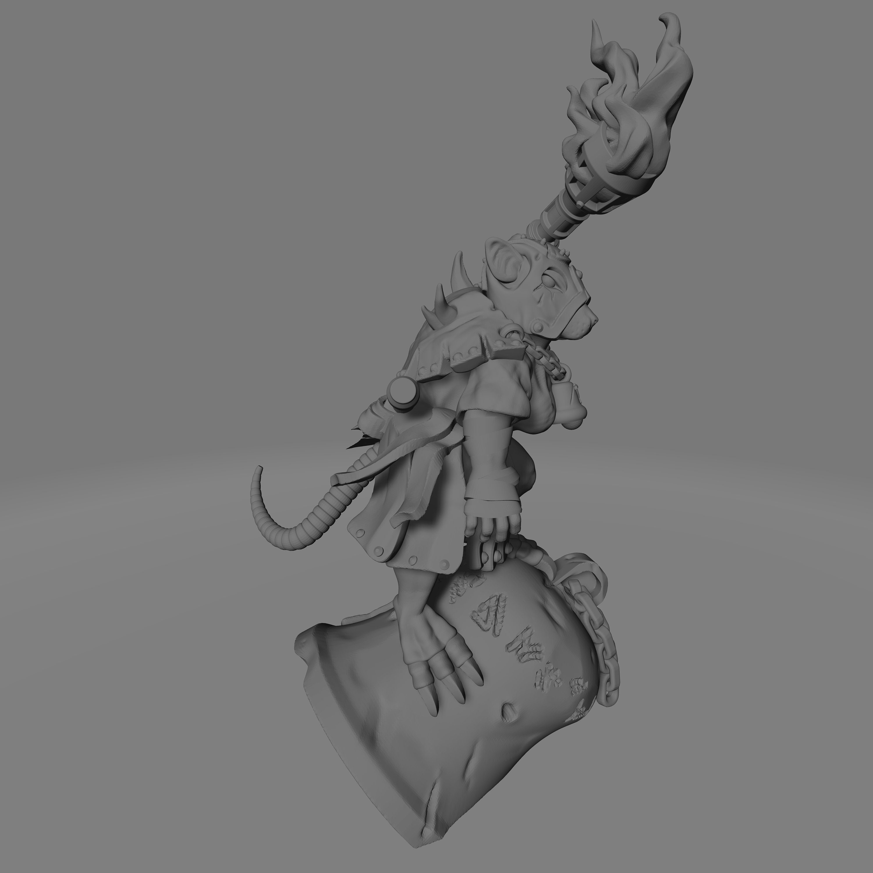 Ratman Pilgrim Leader | Female Fantasy Miniature Female Skaven Grimdark ...