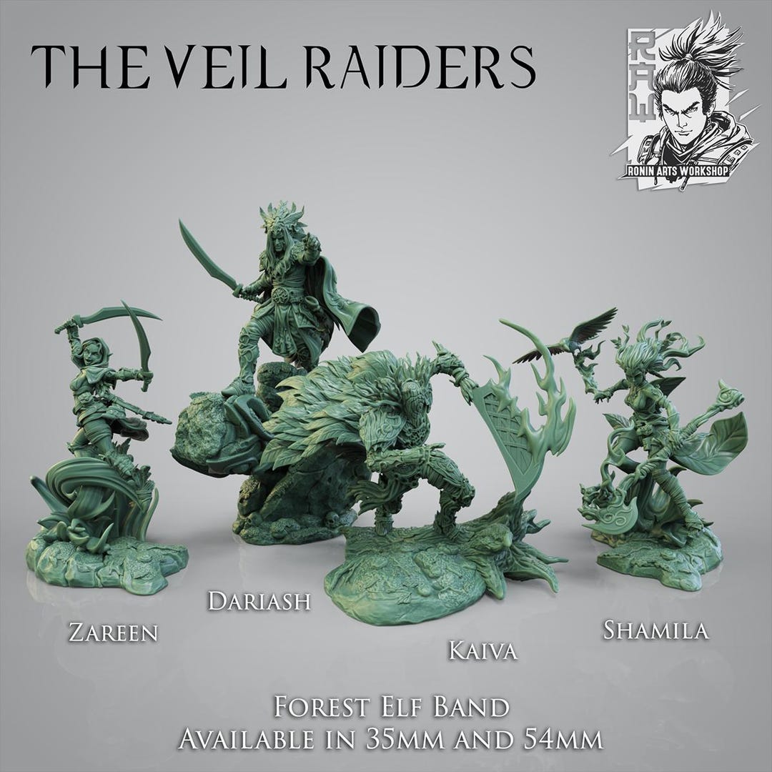 The Veil Raiders | Dnd Forest Elf Dryad Ent Monster Knights Collectible ...