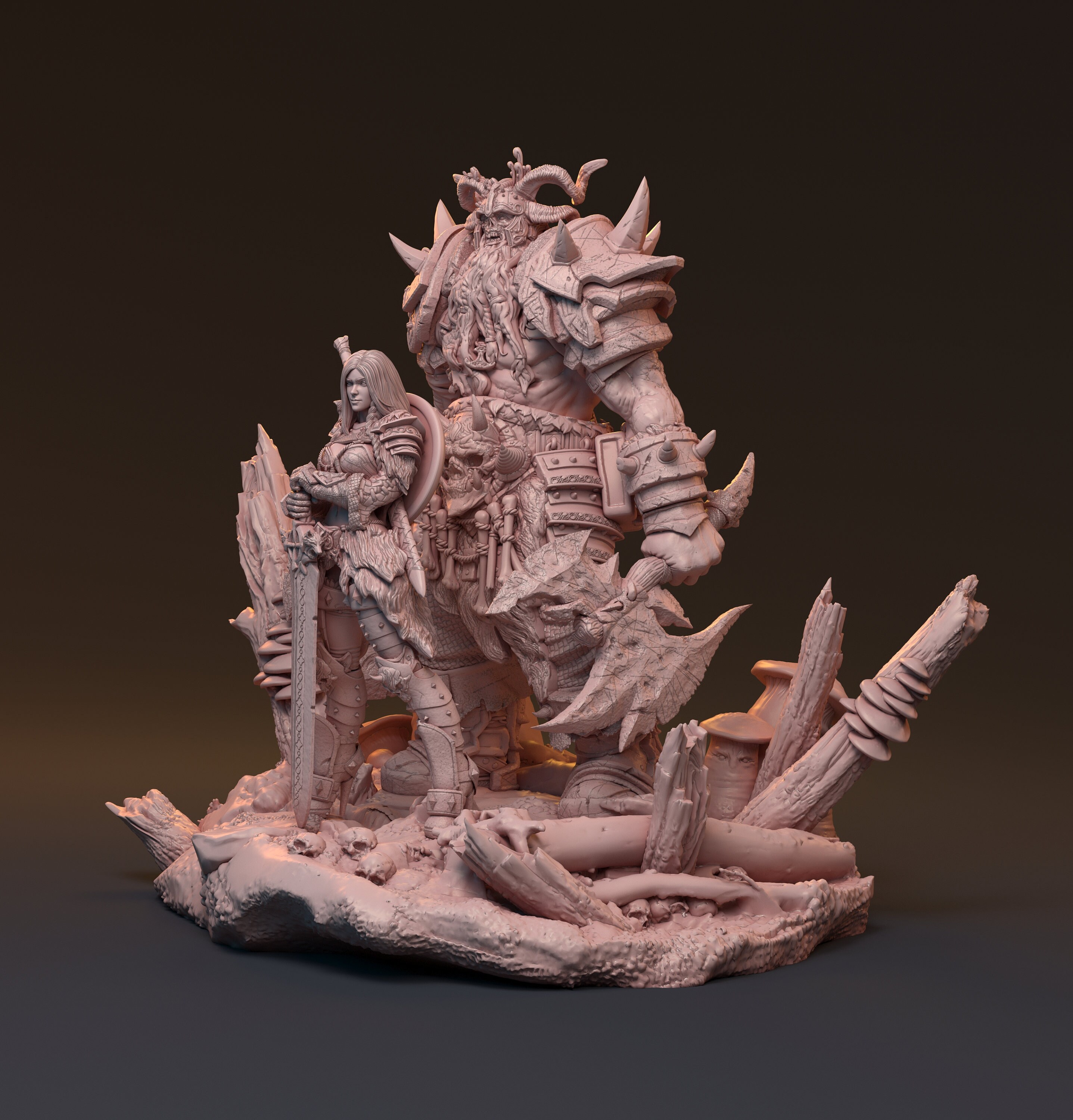 Kordatt Cult Diorama Fantasy Miniature Pin up Miniature 3d Resin Print ...