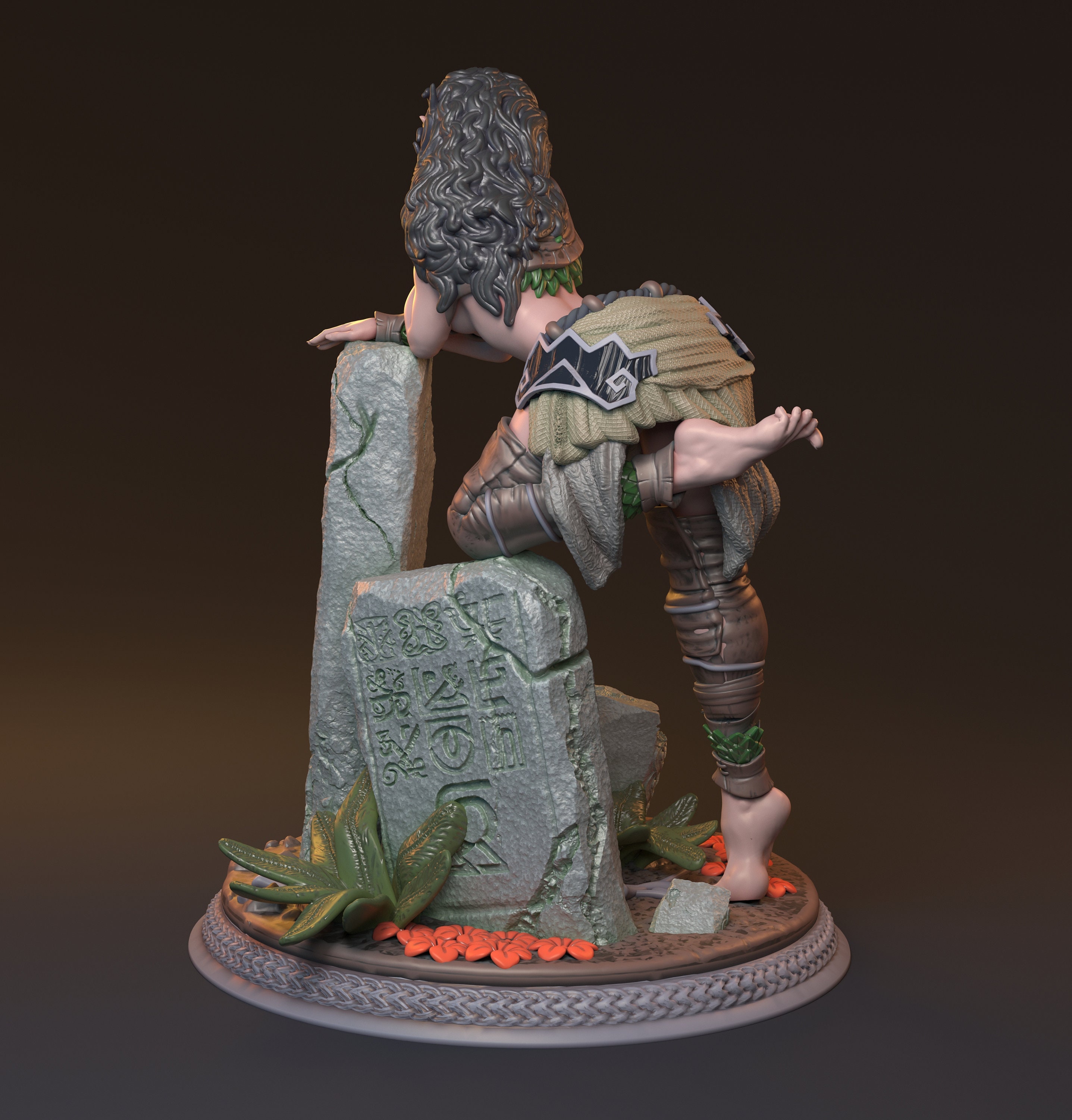 Halabet Female Fantasy Miniature Pin up Miniature Elf 3d Resin Print ...