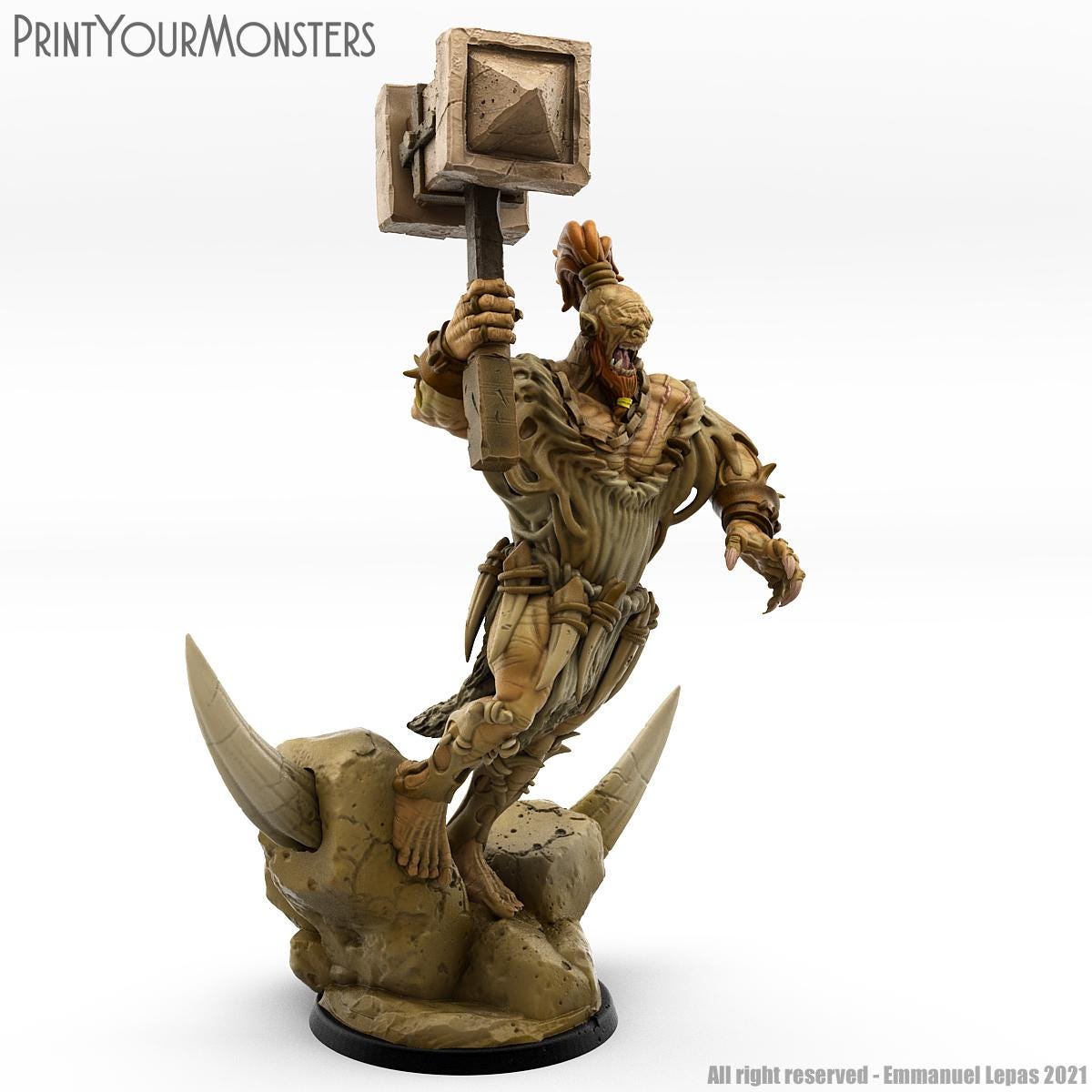 Desert Orcs Bundle | Dnd Orc Barbarian Tribe Monster Miniatures Scale ...