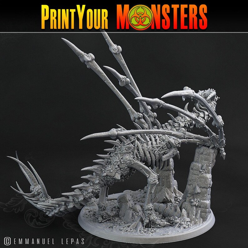 Bone Dragons | Dnd Undead Land of Bones Skeleton Monster Miniature Set ...