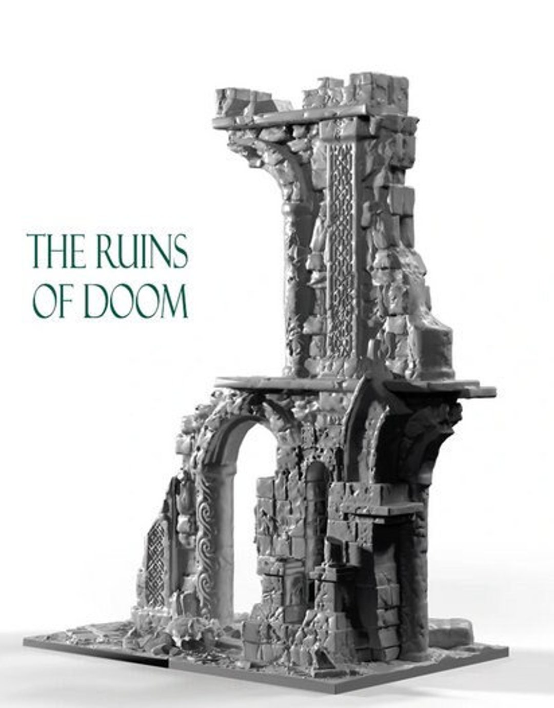 Ruins of Doom Dnd Church Terrain Sceneray 32mm / 75mm / 100mm by Realm ...