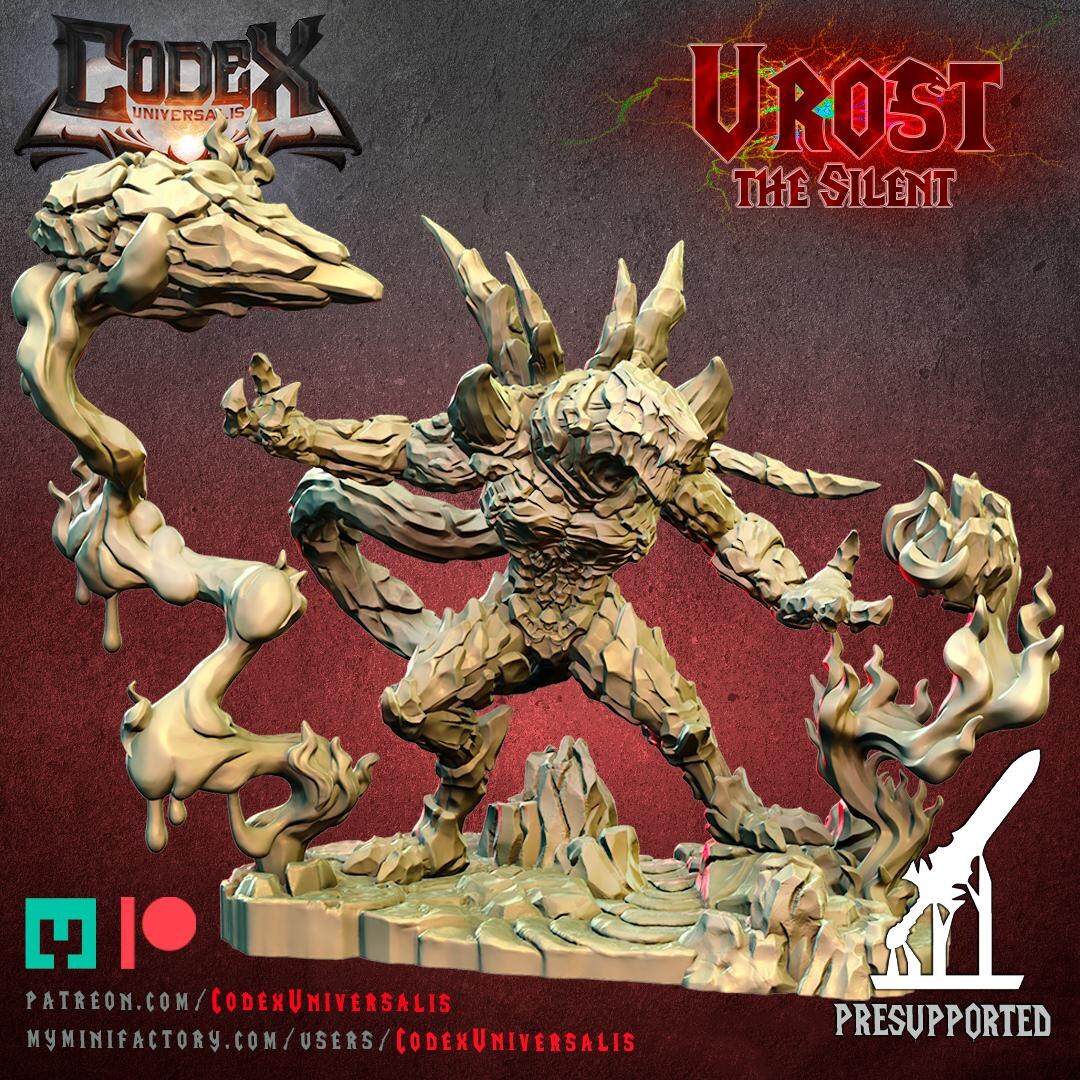 Urost, the Silent | Fantasy Dnd Magma Demon Monster Miniature | by ...