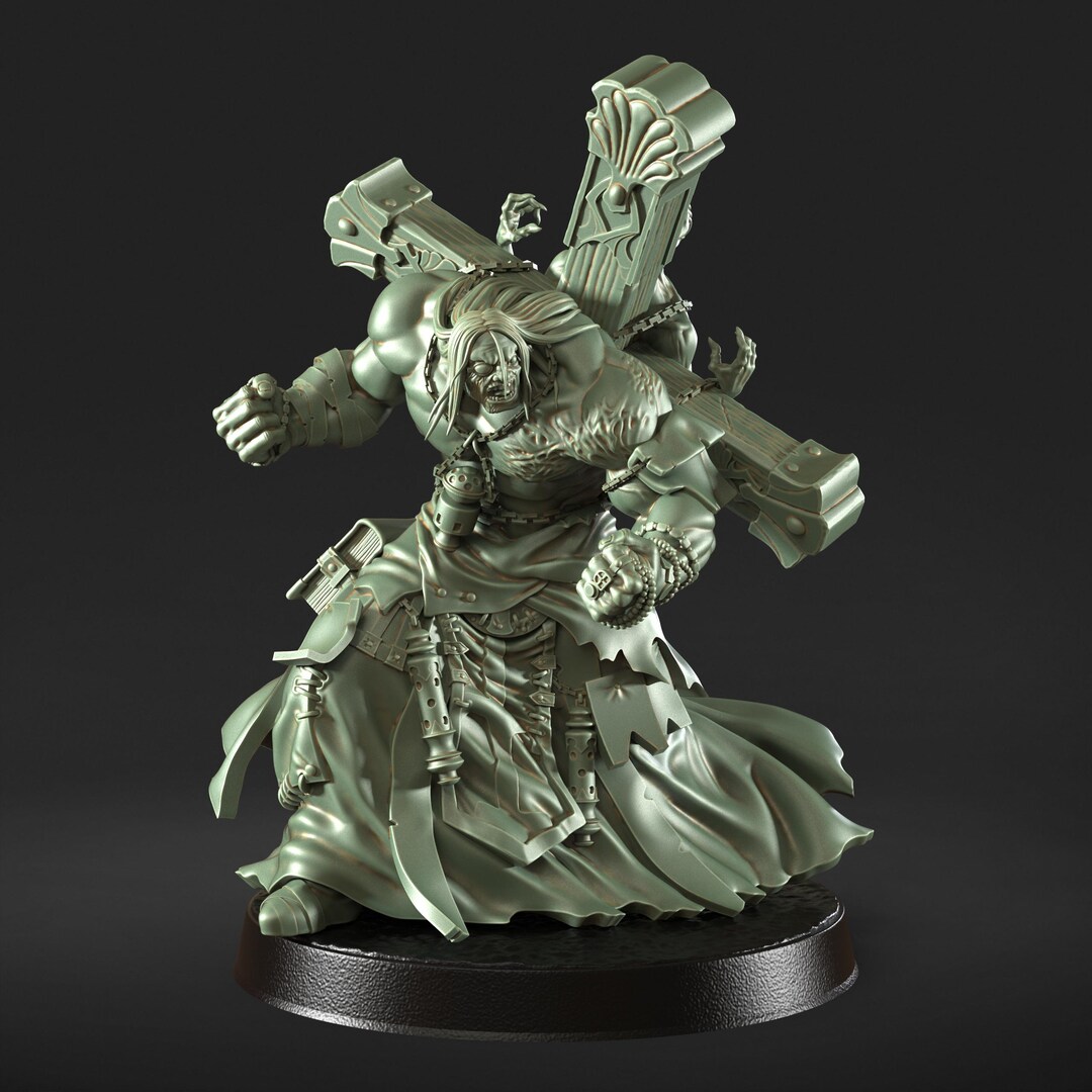Angry Penitent | Dnd Undead Berserker Priest Miniature | 60mm | by RN ...