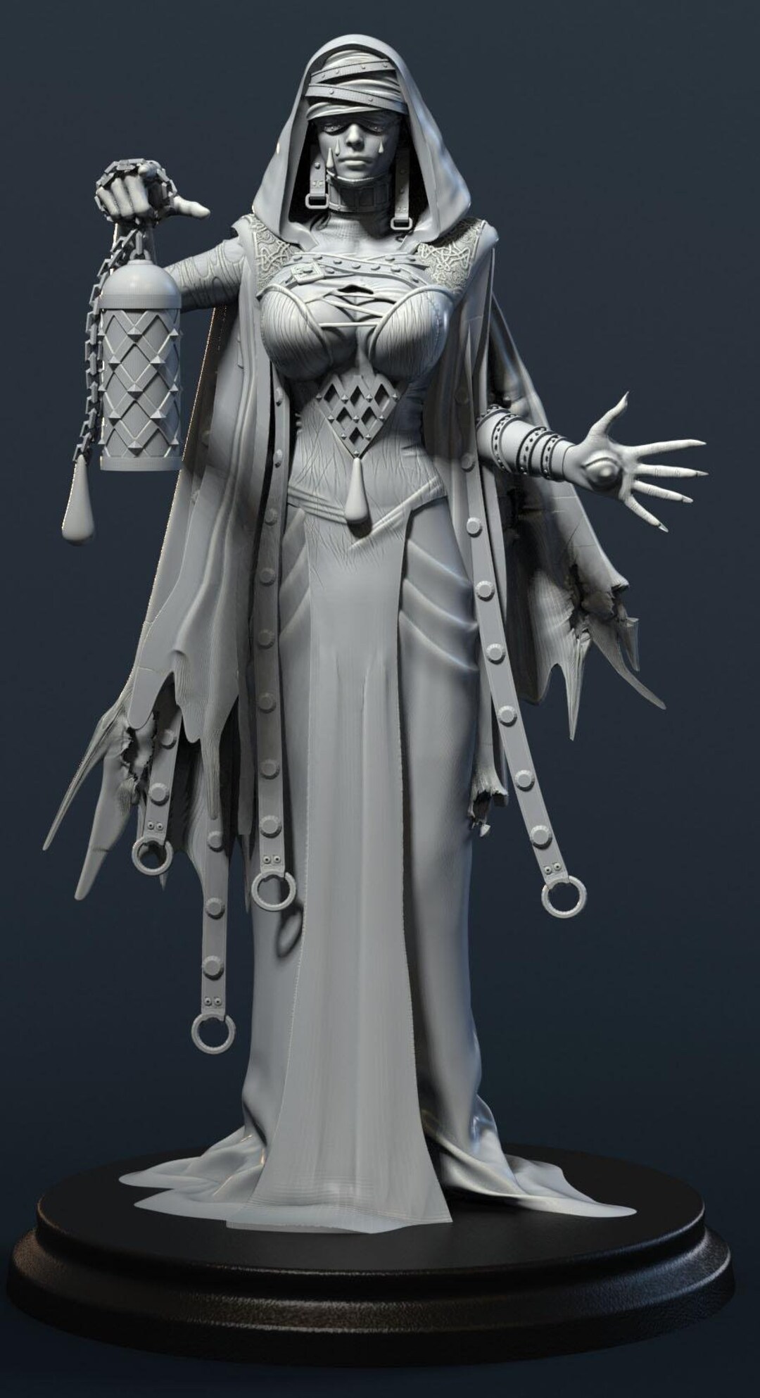 Isolde, the Moon Sorceress | Female Fantasy Sorceress Lich Necromancer ...