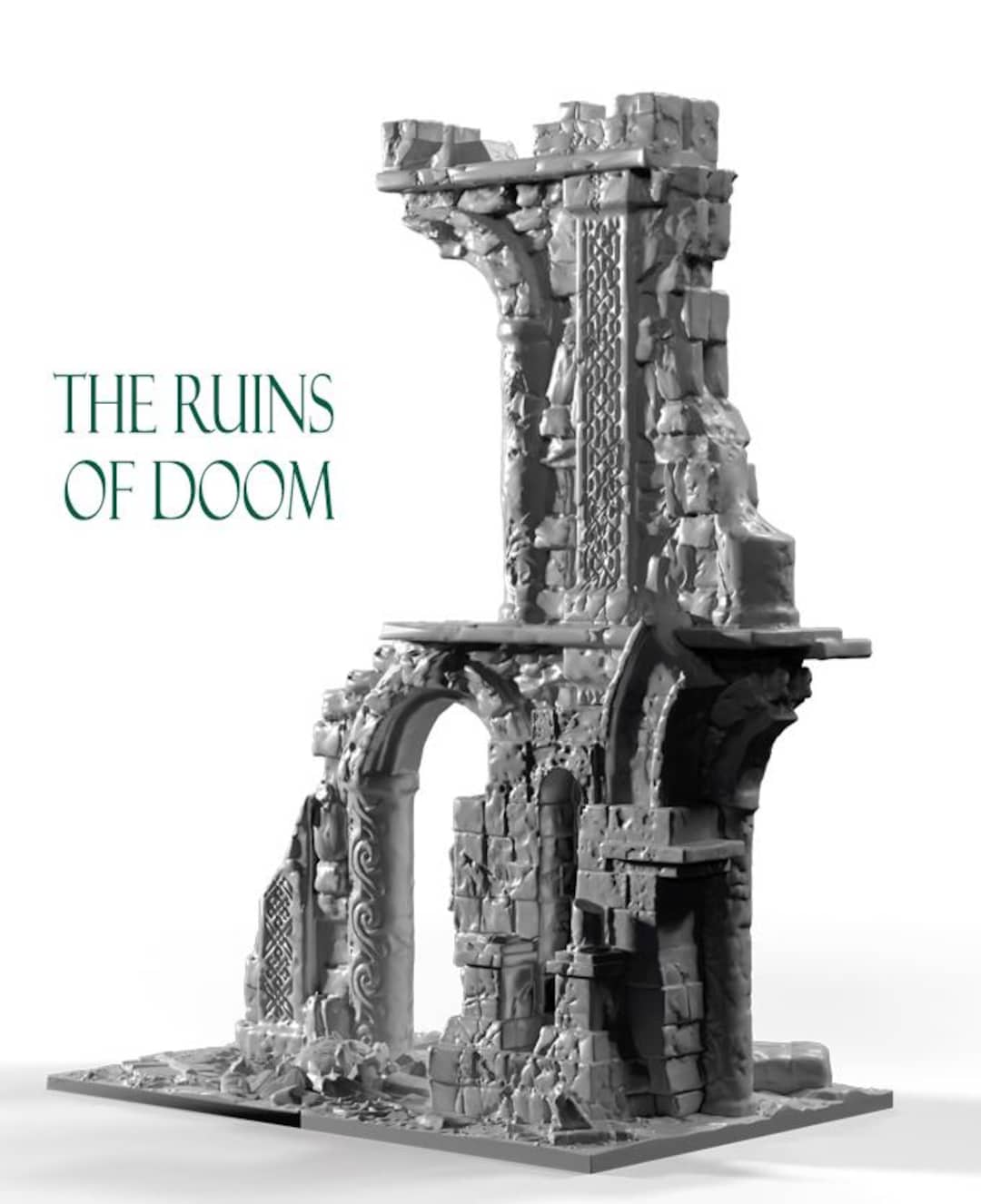 Ruins of Doom | Dnd Church Terrain Sceneray | 32mm / 75mm | by Realm of ...