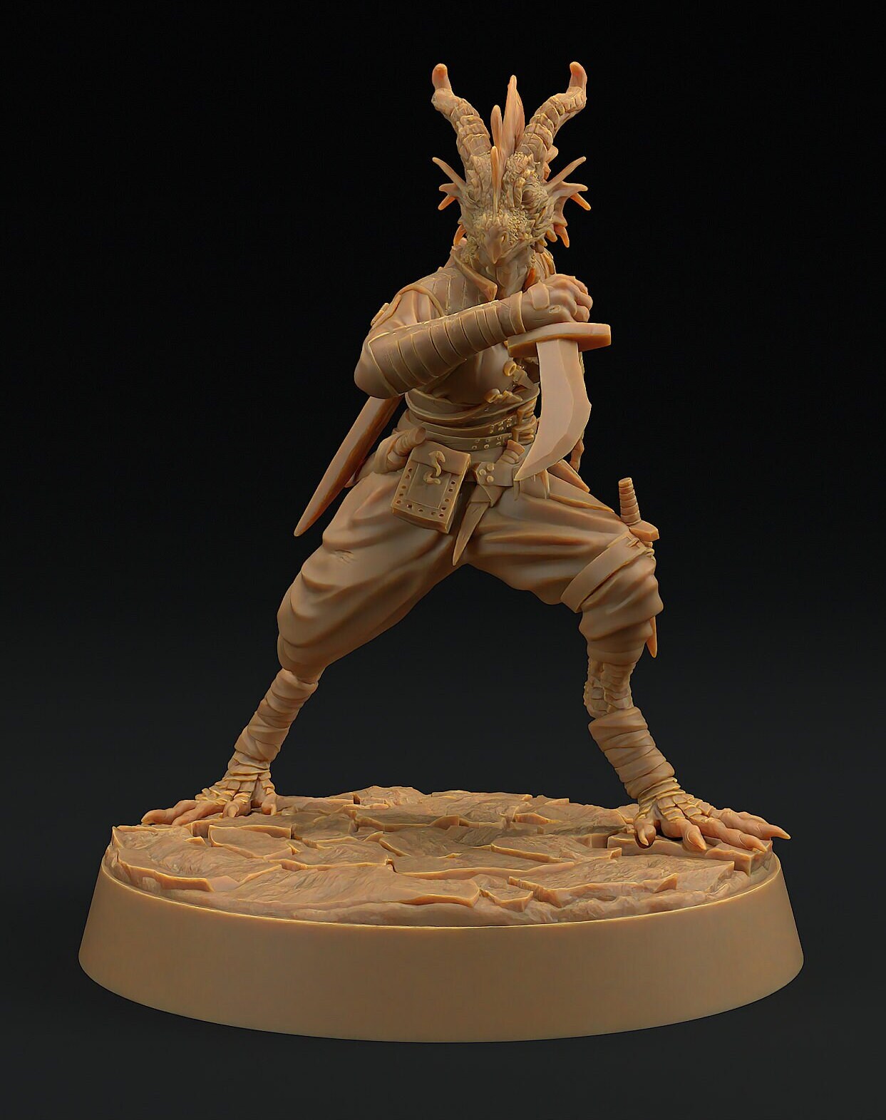 Nyxia Shadowblade Fantasy Miniature Dragonborn Assassin 32mm / 75mm by ...