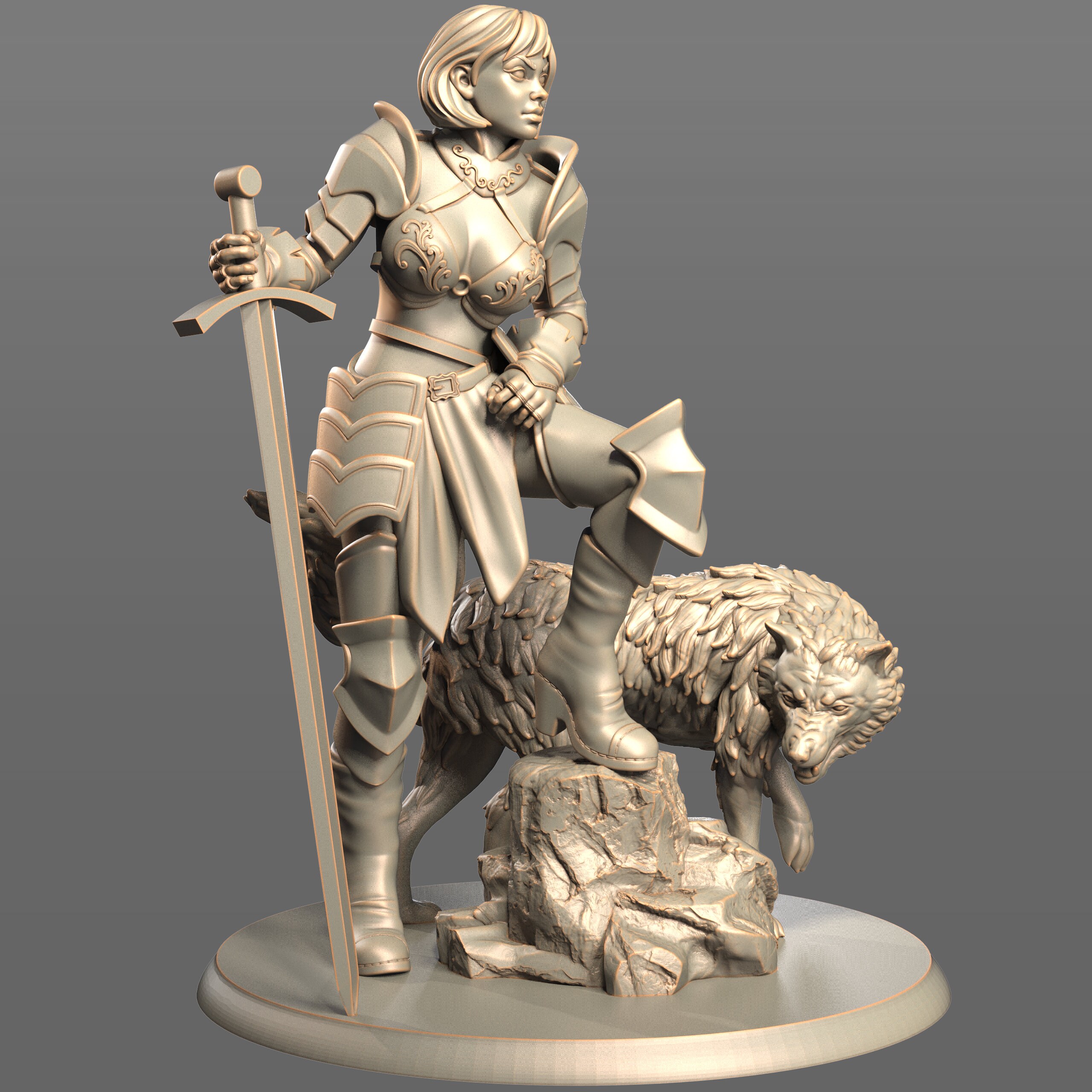 Valerie the Vampire Hunter Female Fantasy Miniature 3d Resin Print ...