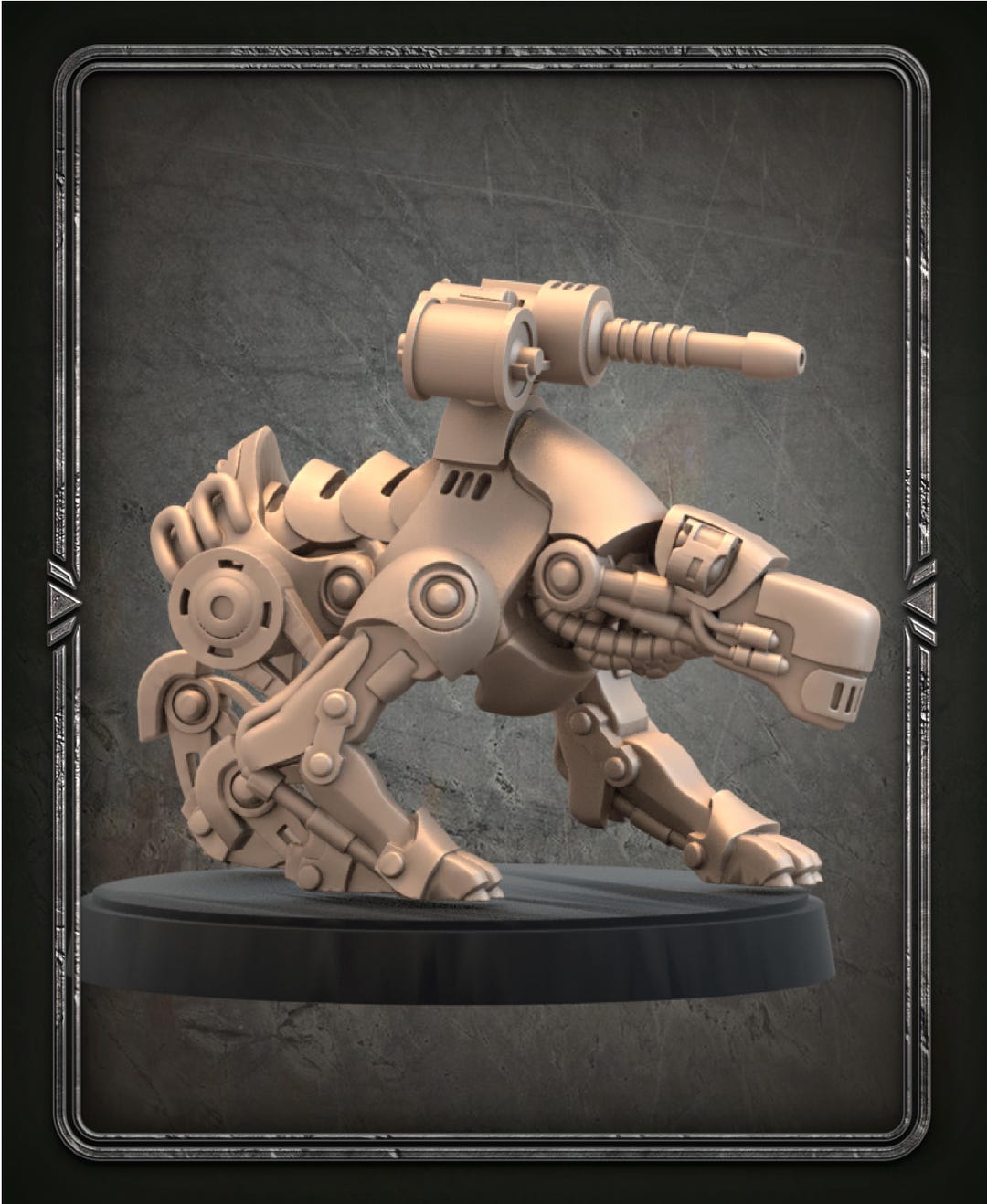 XK9 | Cyberpunk Sci-fi Mecha Dog Mounted Turret | 32mm / 75mm | by ...