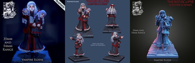 The Red Eclipse | Fantasy Dnd Vampire Monster Collectible Miniatures ...