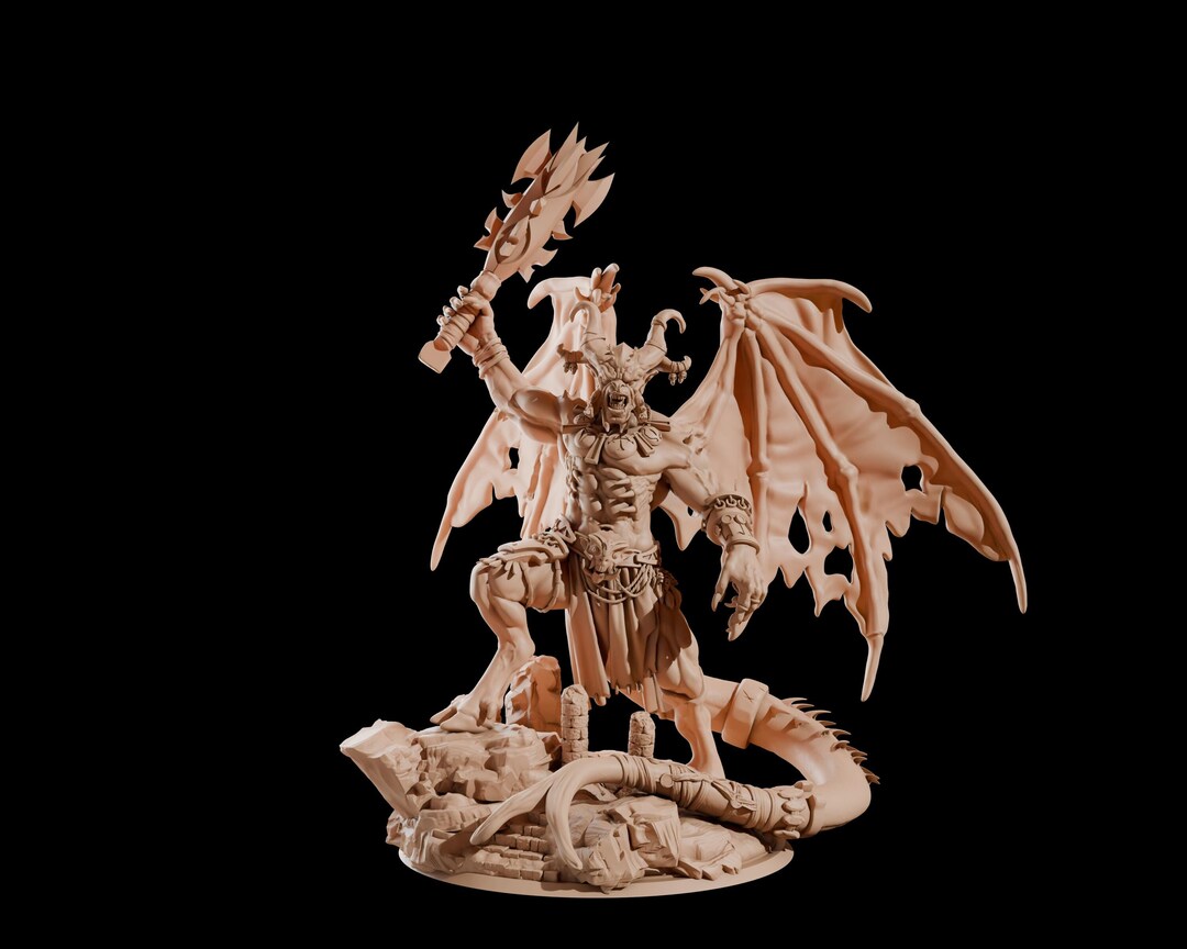 Pit Fiend Giant 3D Printed Dnd Collectible Monster Miniature 200mm by Magiclore Studios - Etsy