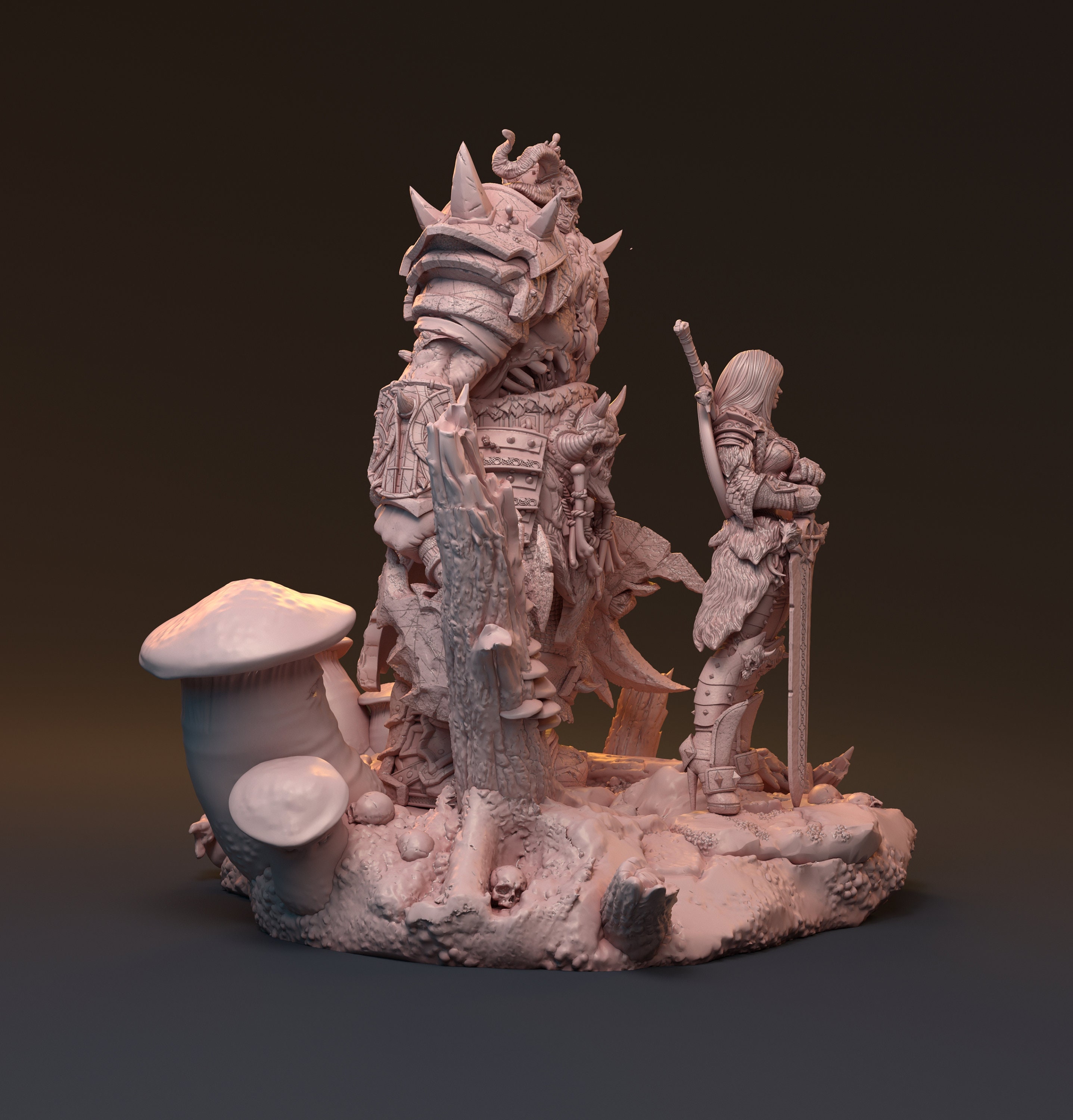 Kordatt Cult Diorama Fantasy Miniature Pin up Miniature 3d Resin Print ...