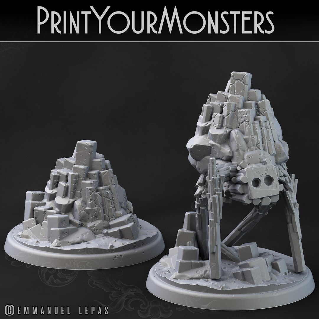 Basalt Terranids | Dnd Stone Golemn Earth Elemental Monster Miniatures ...
