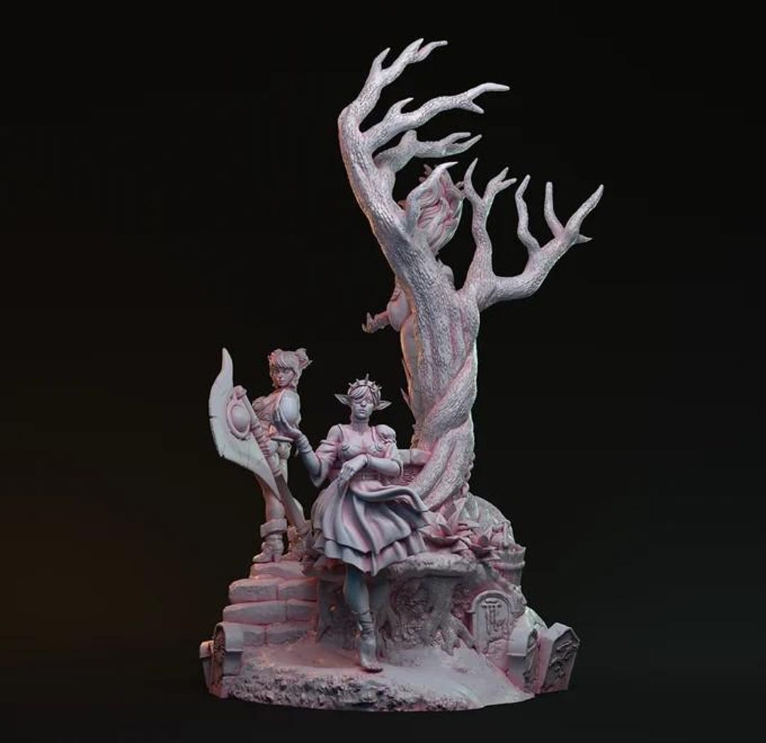 Crimson Nights of Torvelsbor Diorama | Female Fantasy Vampire Noble ...
