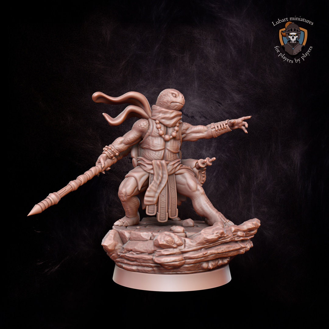 Tortle Monk | Customizable Dnd Miniature Tortle Monk Model Pathfinder ...