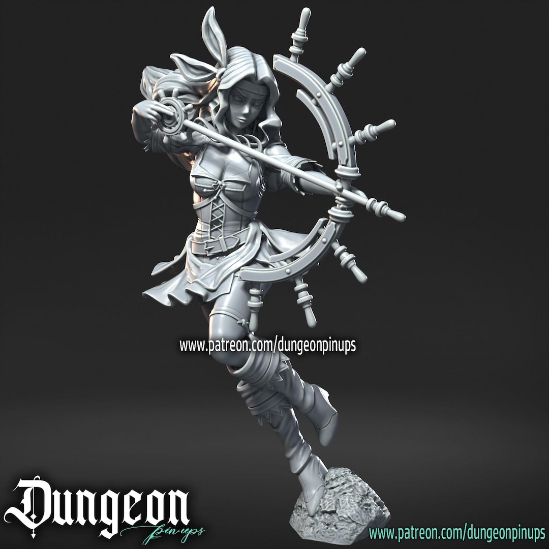 Liora Nightshade Dnd Female Fantasy Human Archer Miniature 32mm / 75mm ...