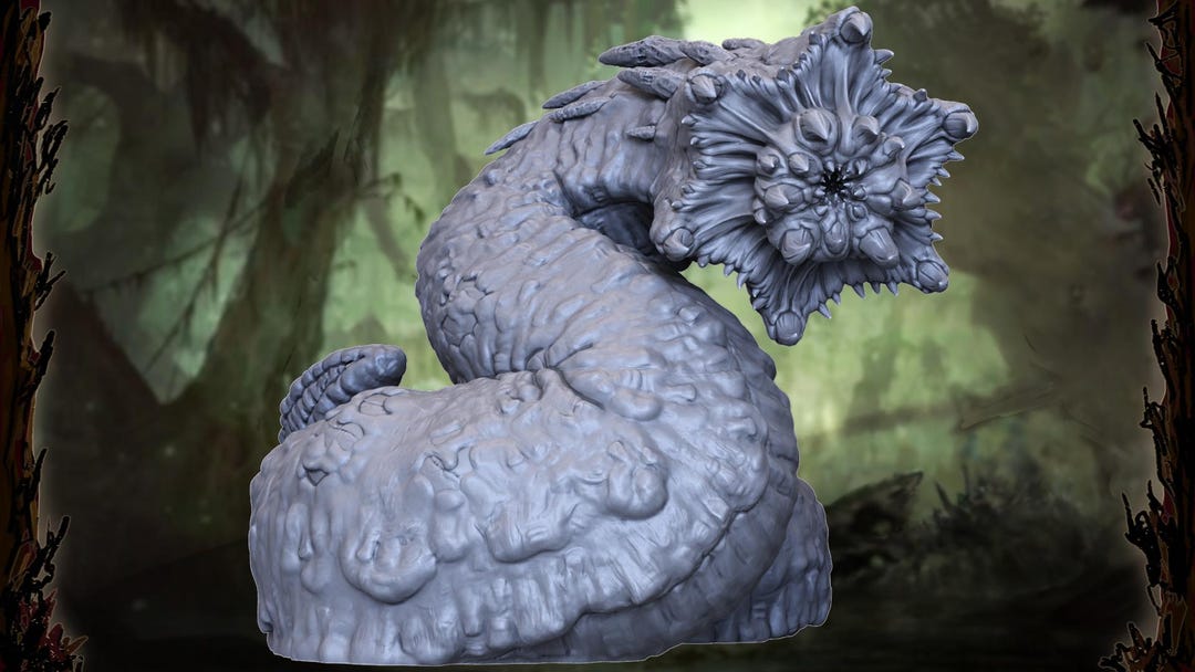 Ghugut Swamp Wurm | Dnd Giant Insectoid Monster Miniature Collectible ...