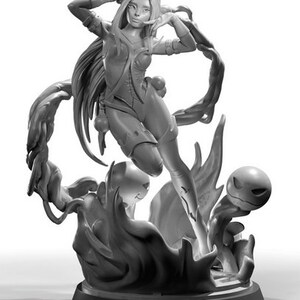Nuari | Dnd Wizard Sorceress Miniature Female Fantasy Witch | 32mm / 75mm / 100mm | by Realm of ...