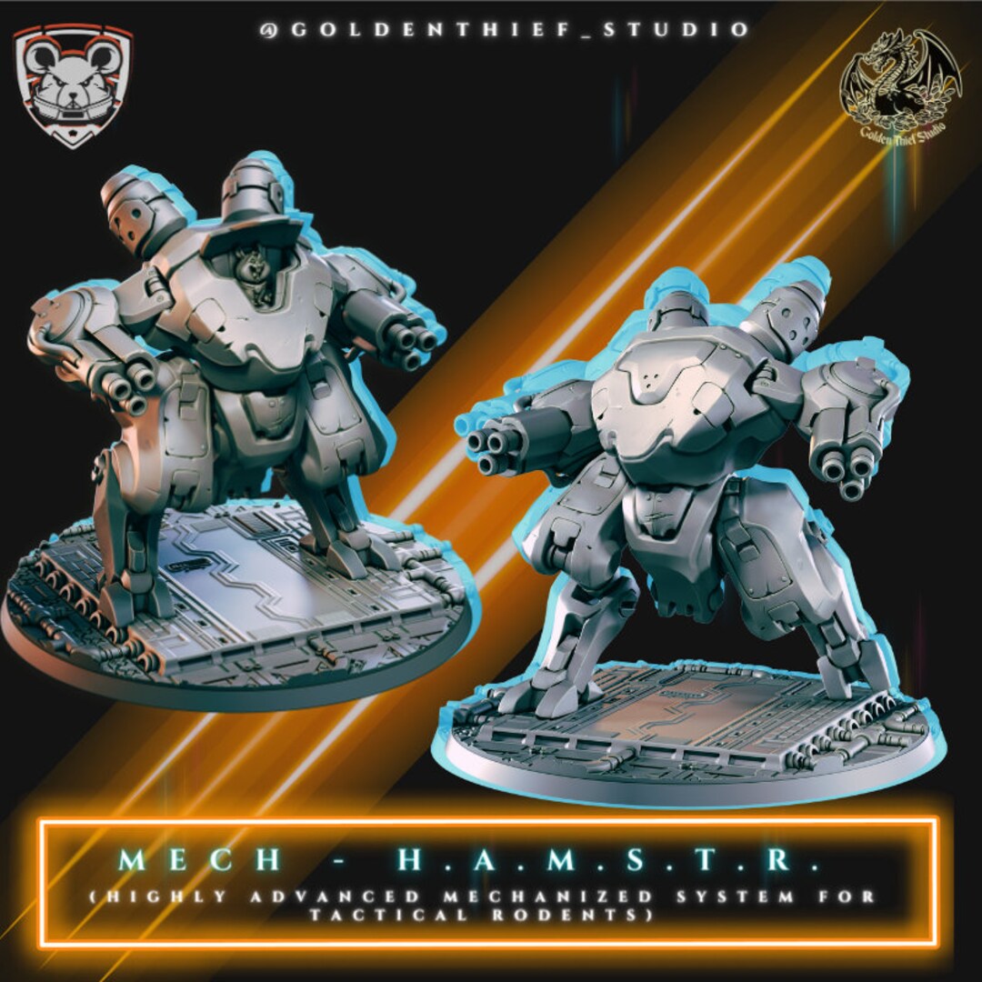 Whiskerian Mech H.A.M.S.T.R. | Sci Fi Miniature 3d Resin Printed ...