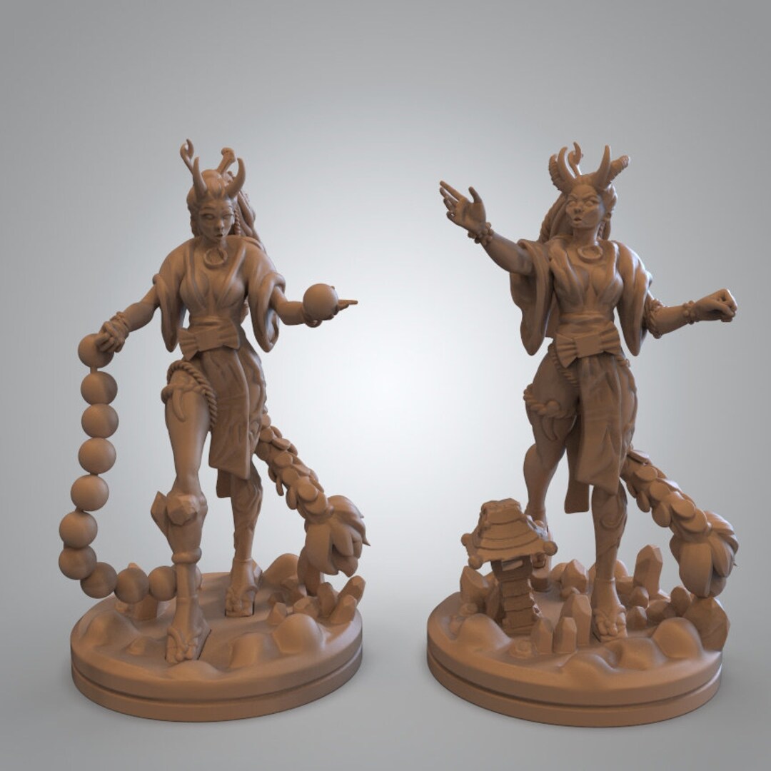 Dongmei | Female Fantasy Miniature Sorcerer Oni Rakshasa Asura ...