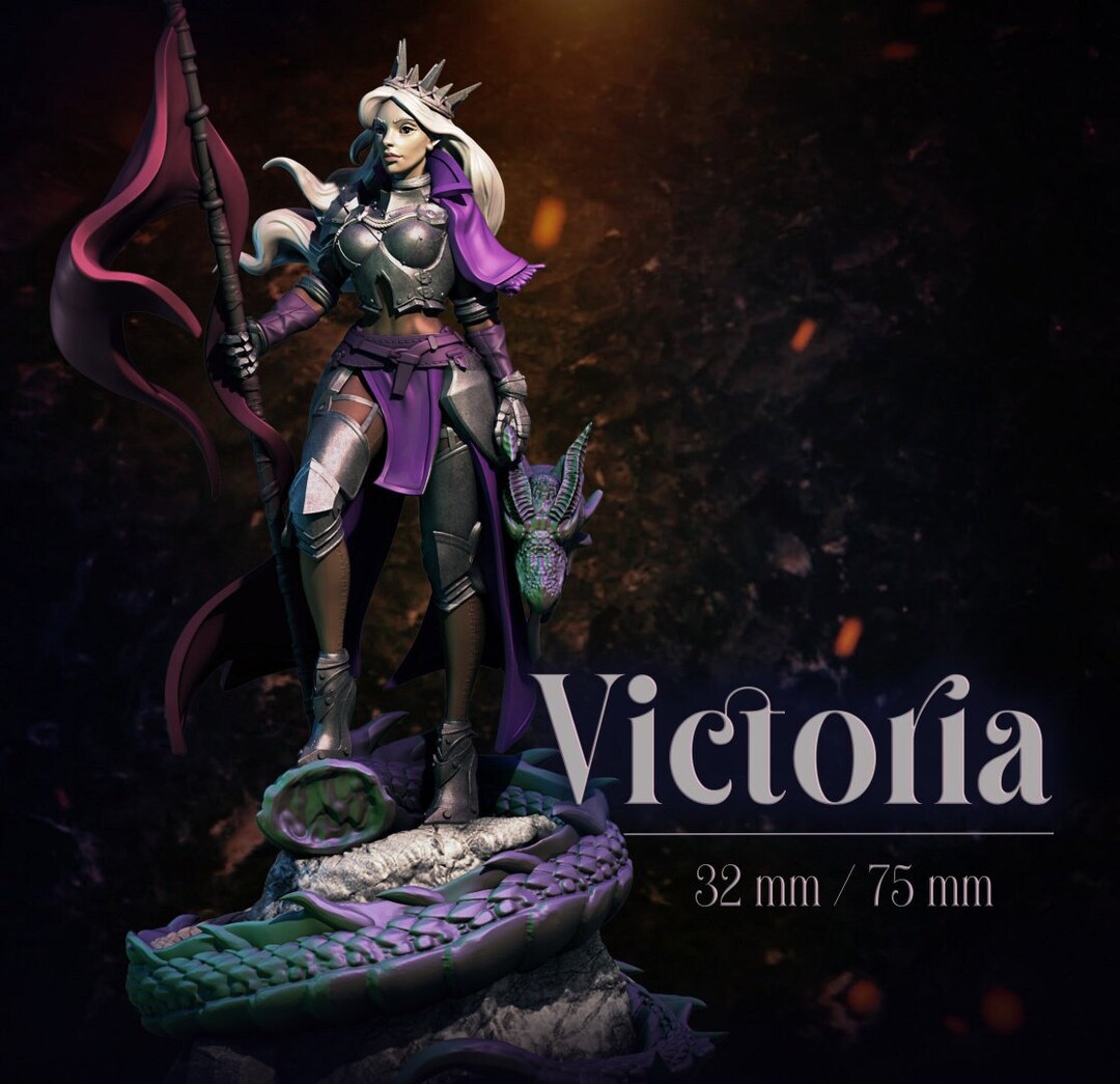 Victoria | Female Fantasy Miniature 3d Resin Print Model Pin up ...