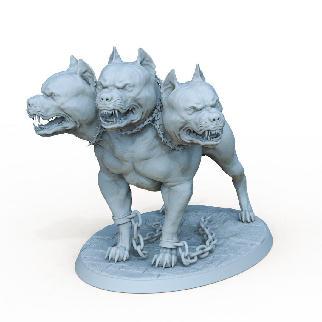 Cerber Printomancer 3D Printed Miniatures Fantasy Models 32mm / 75mm - Etsy