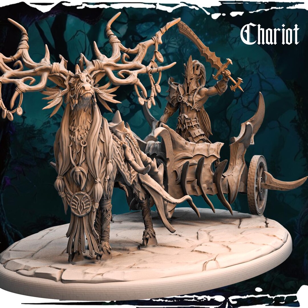 Dark Elf Chariot | Dnd Fantasy Tabletop Roleplaying Game Miniatures ...