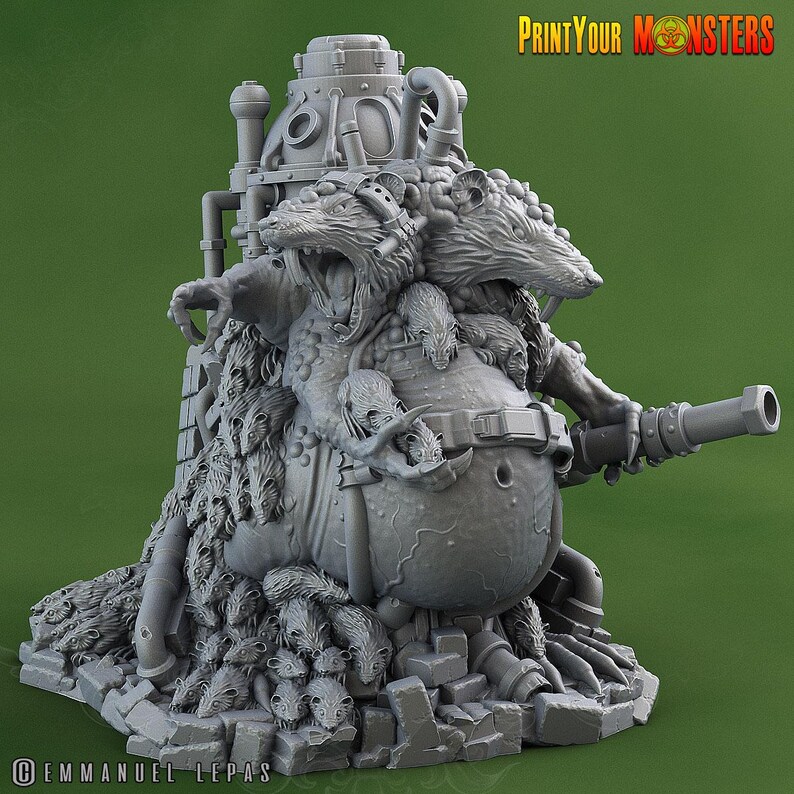 Rat King | Dnd Vermin Rodent Toxic Plague Monster Miniature | 75mm | by ...
