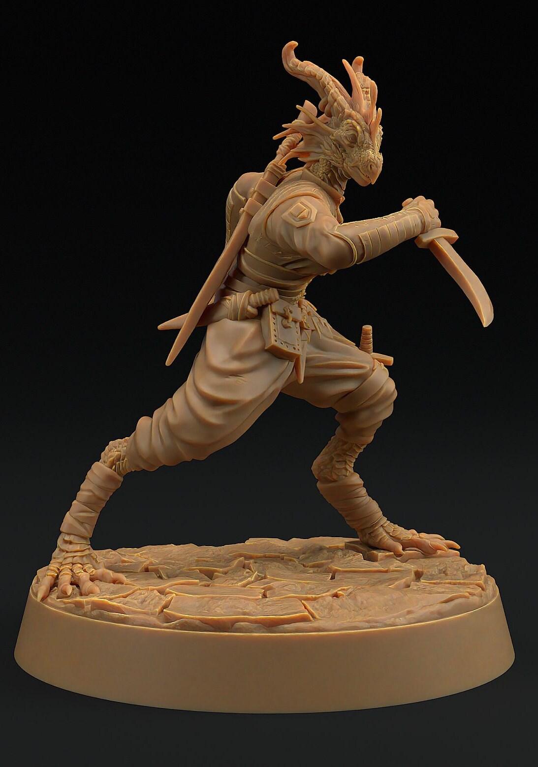 Nyxia Shadowblade | Fantasy Miniature Dragonborn Assassin | 32mm / 75mm ...