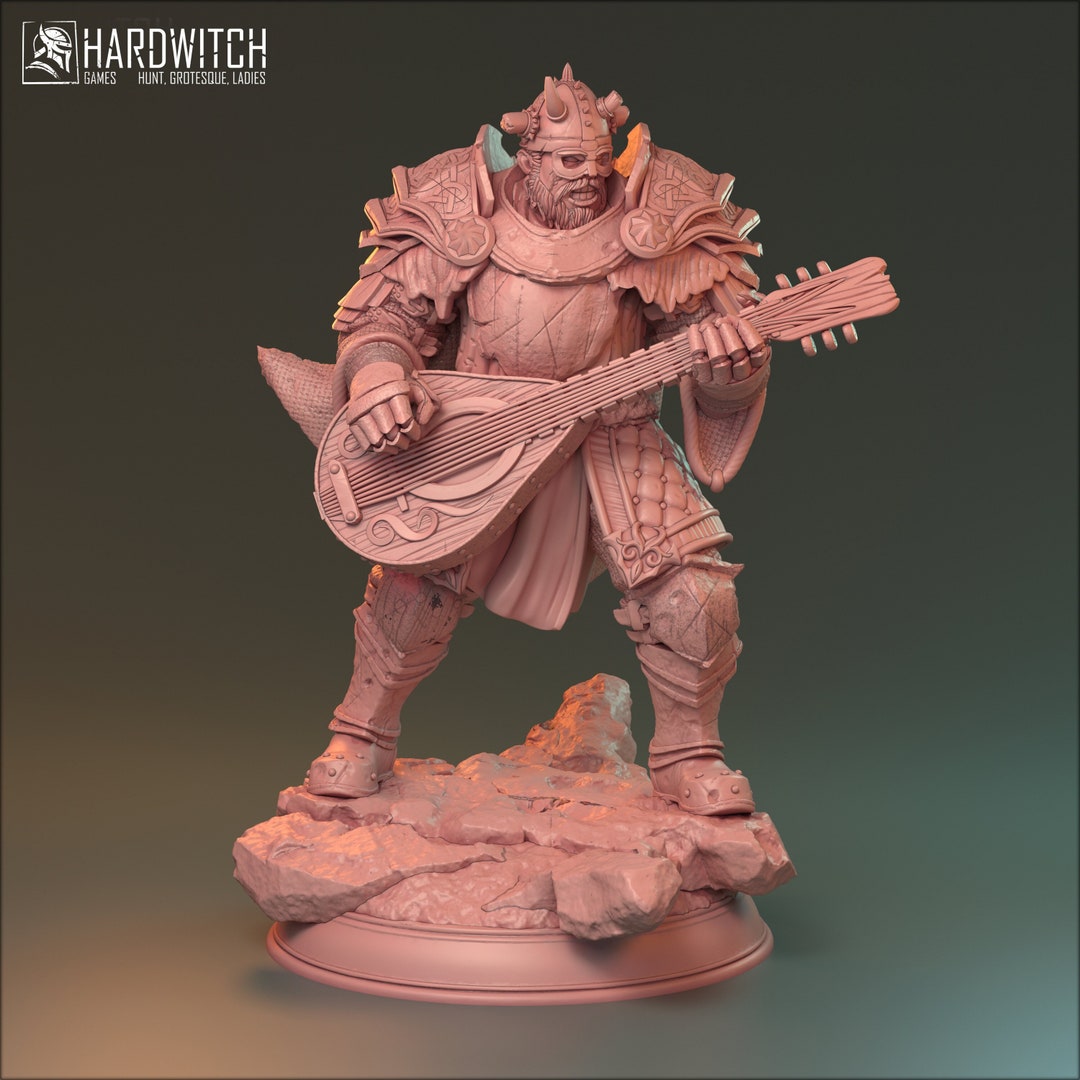 Garadot Alternate | Dnd Human Barbarian Bard 3D Printed Miniature ...