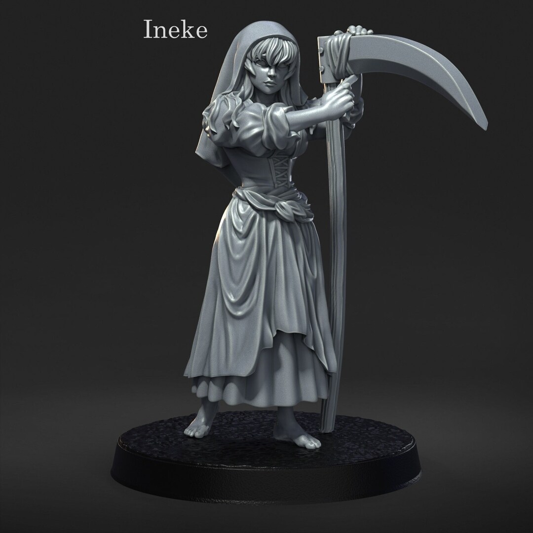 Village Maidens | Dnd Female Human NPC Villager Miniatures | 32mm ...