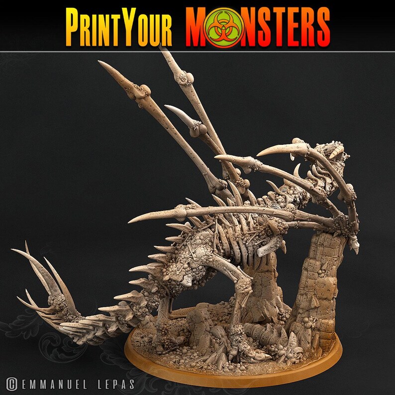 Bone Dragons | Dnd Undead Land of Bones Skeleton Monster Miniature Set ...