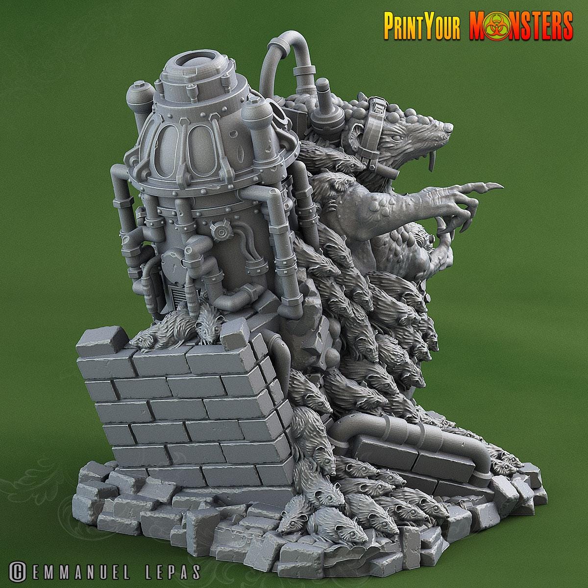 Rat King | Dnd Vermin Rodent Toxic Plague Monster Miniature | 75mm | by ...