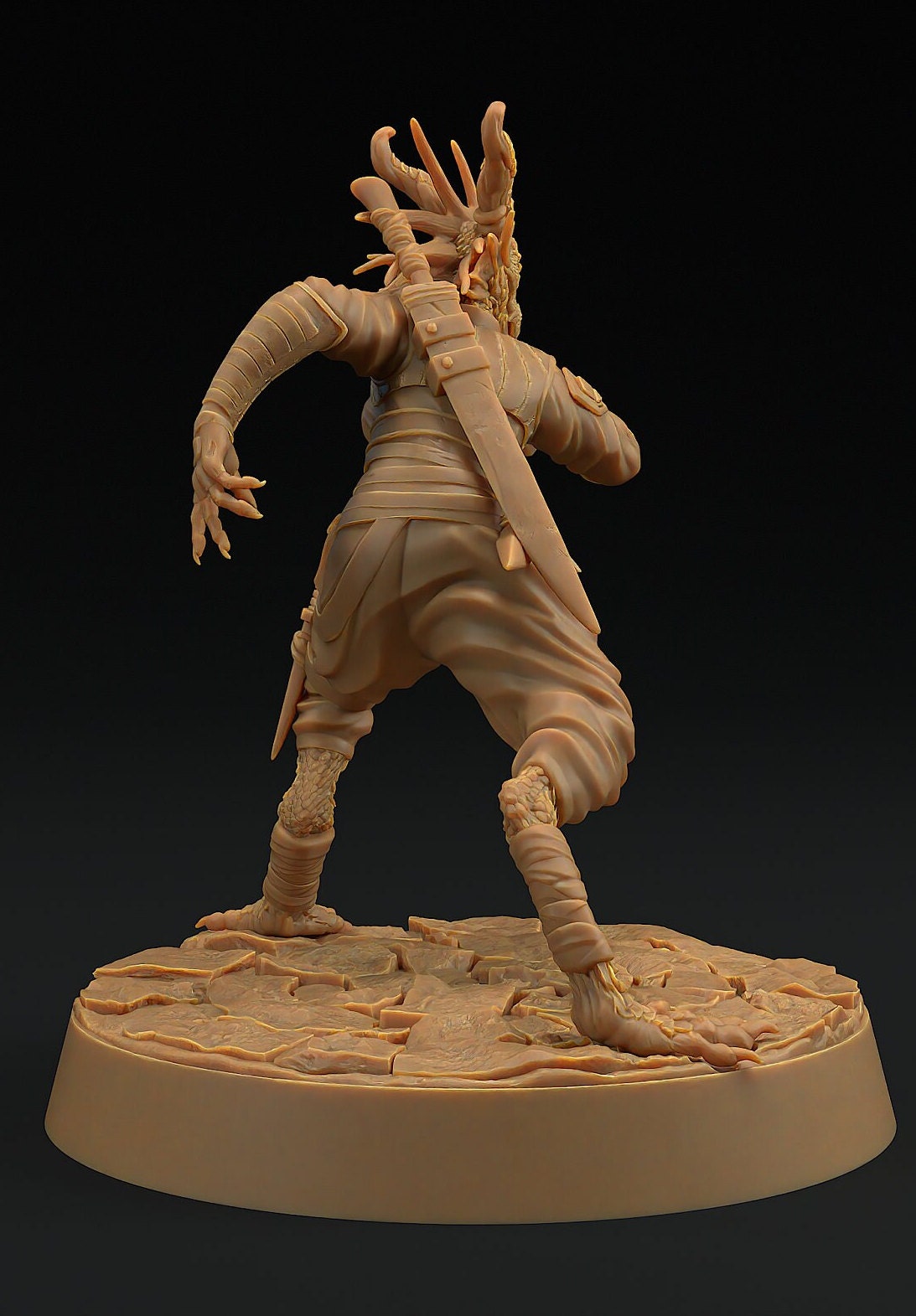 Nyxia Shadowblade | Fantasy Miniature Dragonborn Assassin | 32mm / 75mm ...