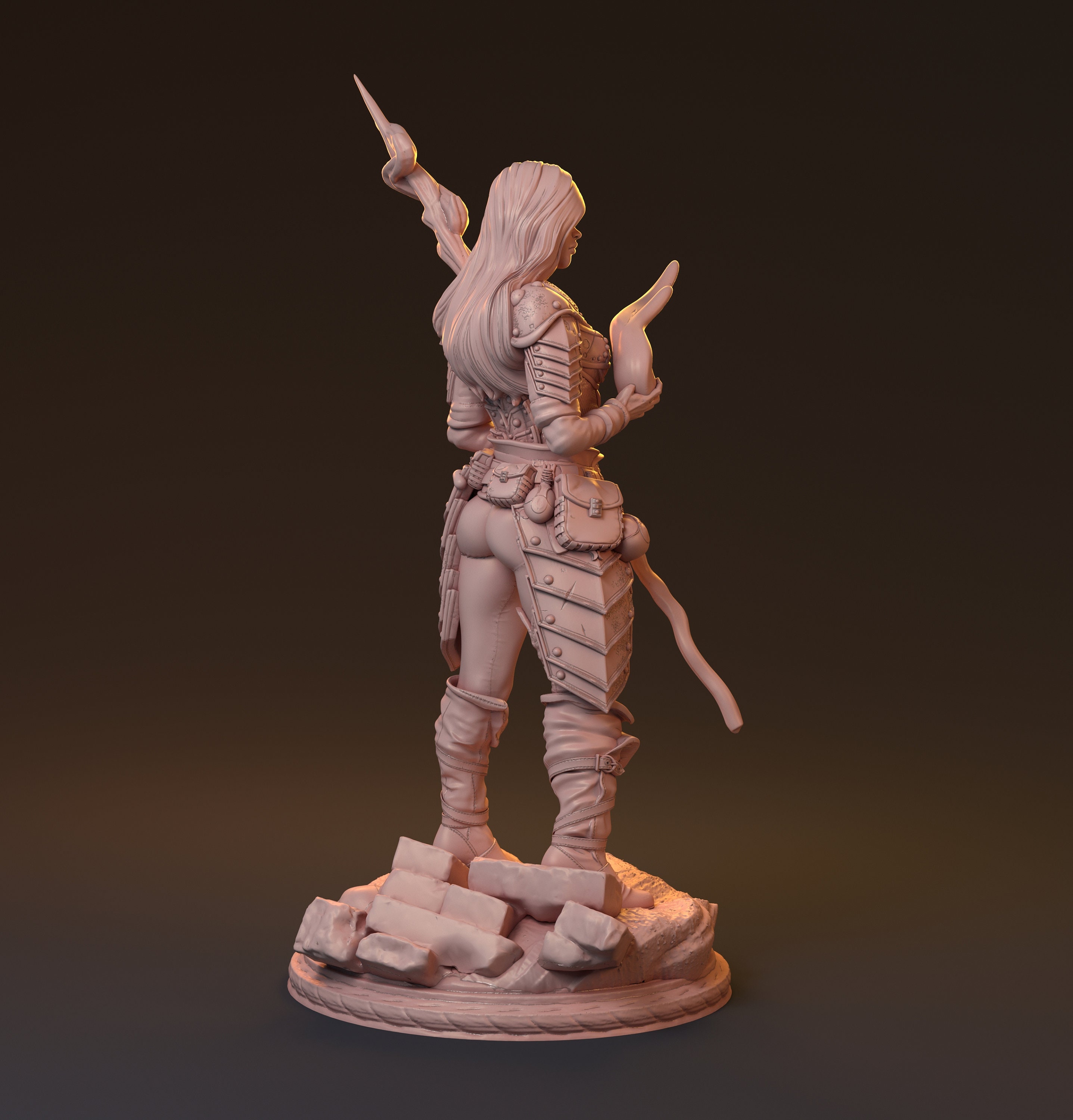 Shainor-ta-lay Female Fantasy Miniature Kickstarter Magician Pin up ...