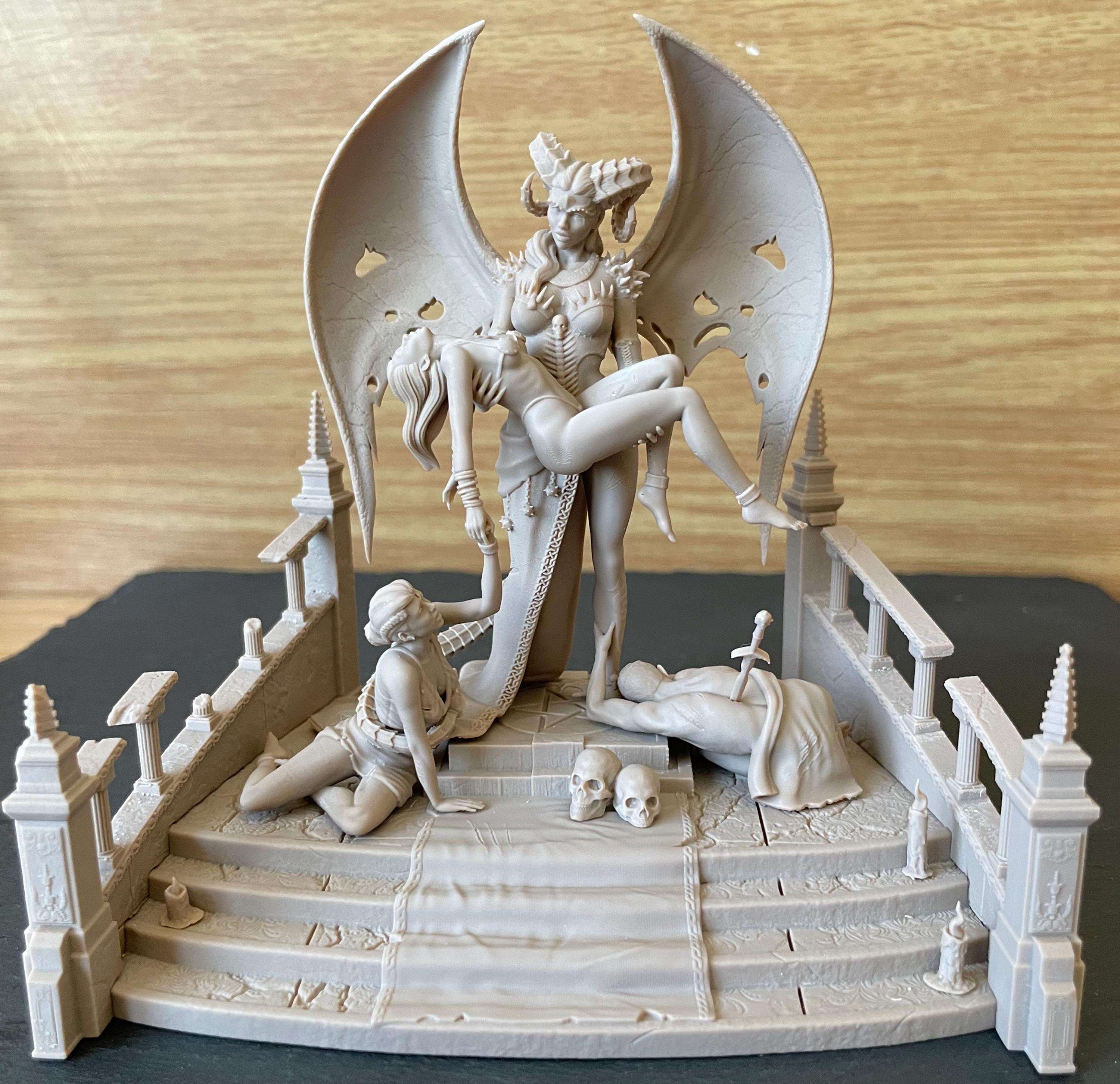 The Blood Feast Diorama | Dnd Vampire Demoness Pin-up Collectible ...