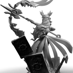 Athena Dnd Wizard Sorceress Miniature Female Fantasy Witch 32mm / 75mm ...