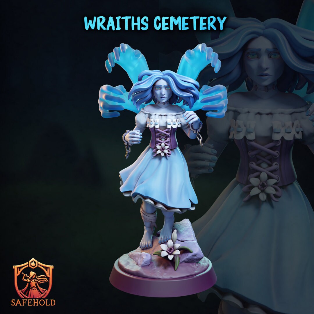 Ghost Girl | Fantasy Miniature 3d Resin Printed Monster Undead Zombie ...