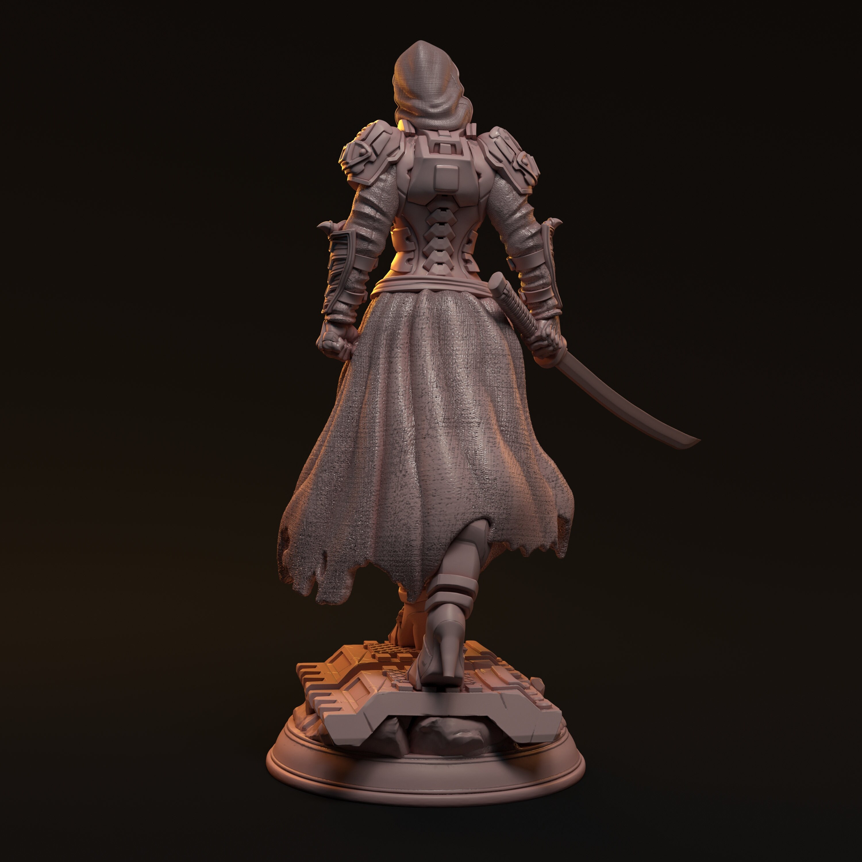 Kara Mint Female Sci-fi Miniature 3d Resin Miniature 32mm / 75mm by ...