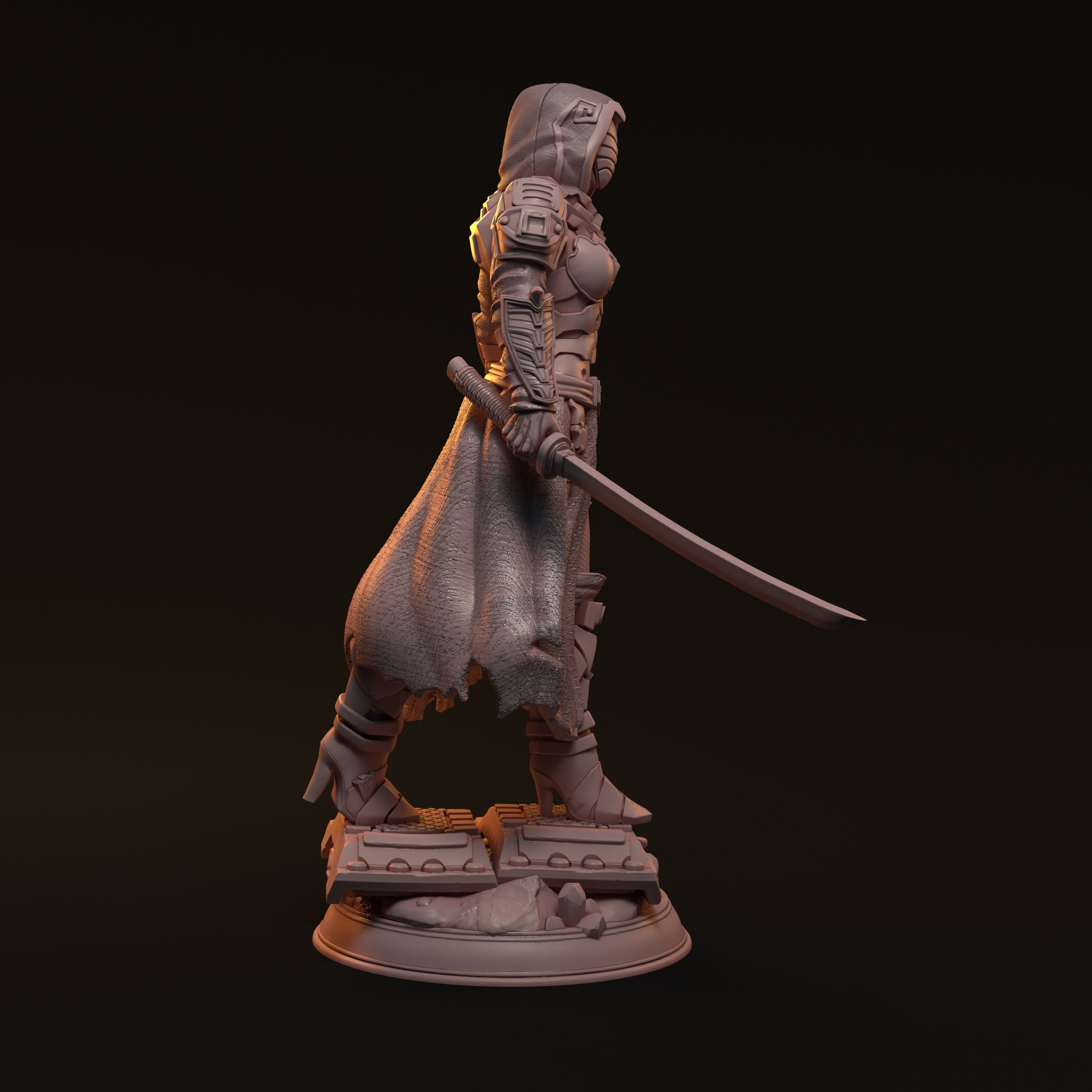 Kara Mint Female Sci-fi Miniature 3d Resin Miniature 32mm / 75mm by ...