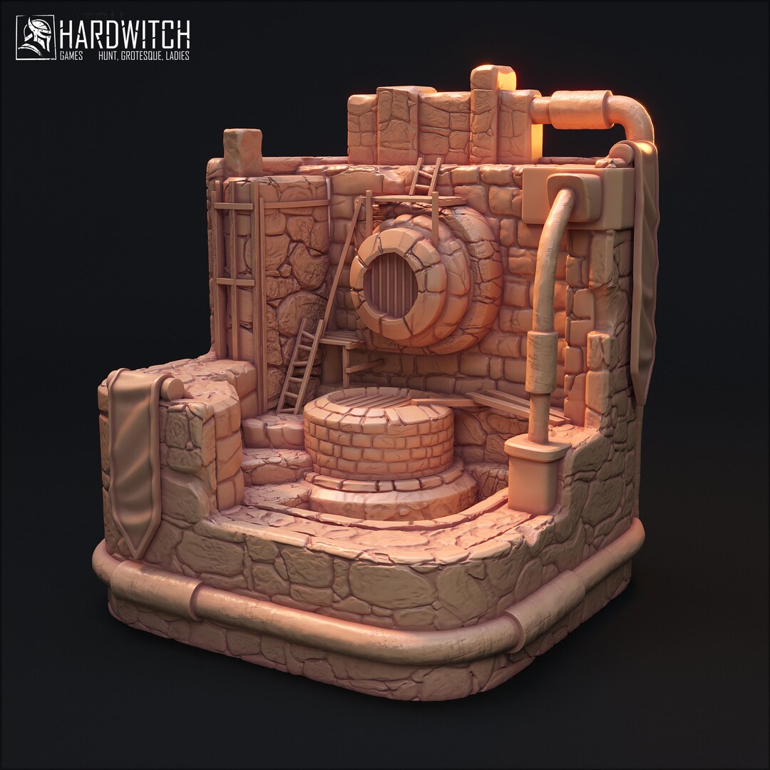 Dungeon Diorama | Dnd Terrain Building | 32mm | by Hardwitch Games - Etsy