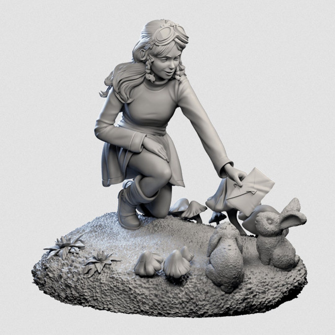 Rabbits Farewell | Unpainted Collectible Resin Printed Sculpture | by ...