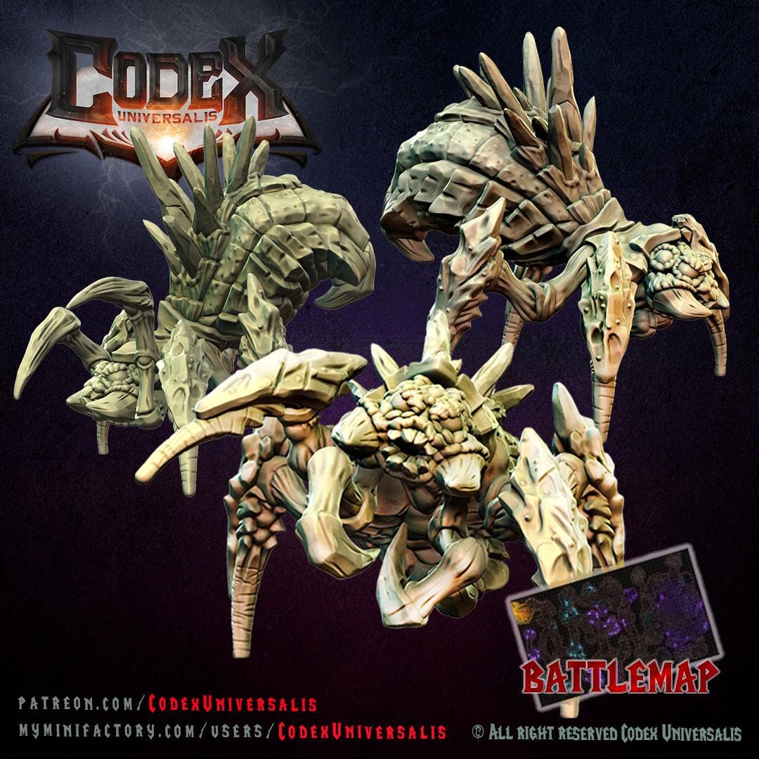 Crystal Cave Spiders | Fantasy Dnd Arachnid Monster Miniatures | Scaled ...