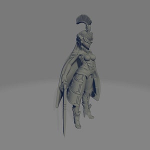 Luca | Sci-fi Fighter Warrior 3D Resin Printed Miniature | 40mm / 75mm ...