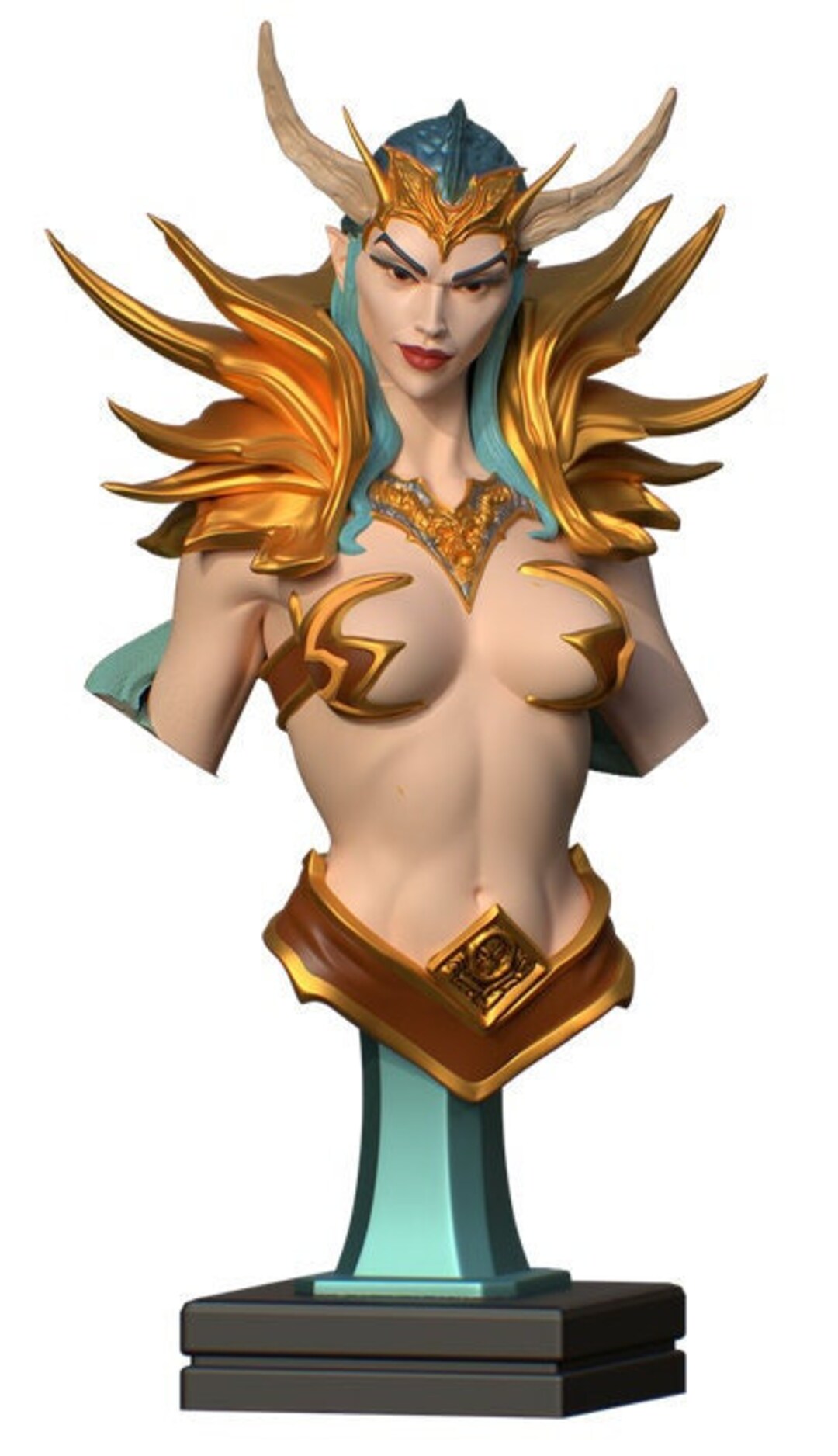 Vexaria Bust Female Fantasy Bust Pin up Miniature by Mystic Makers Miniatures - Etsy