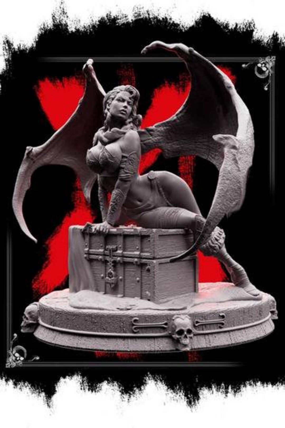 Succubus Queen Drazkira | Dnd Female Demoness Monster Girl Pin-up ...