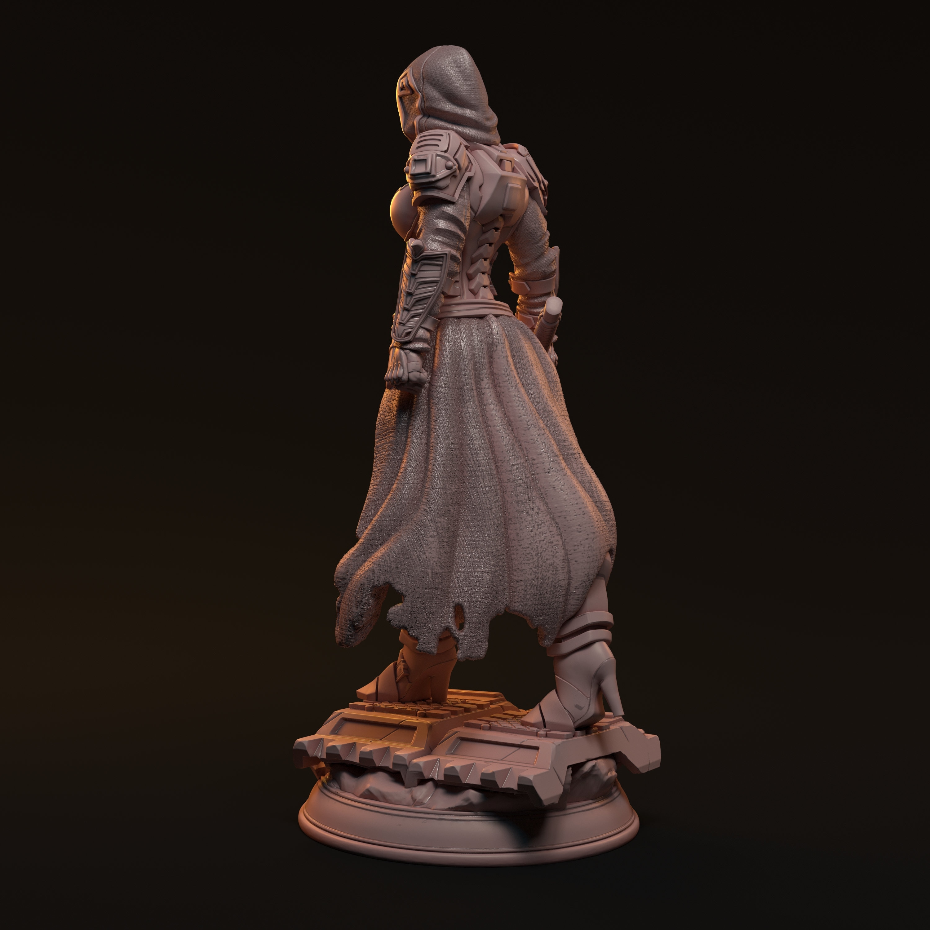 Kara Mint Female Sci-fi Miniature 3d Resin Miniature 32mm / 75mm by ...