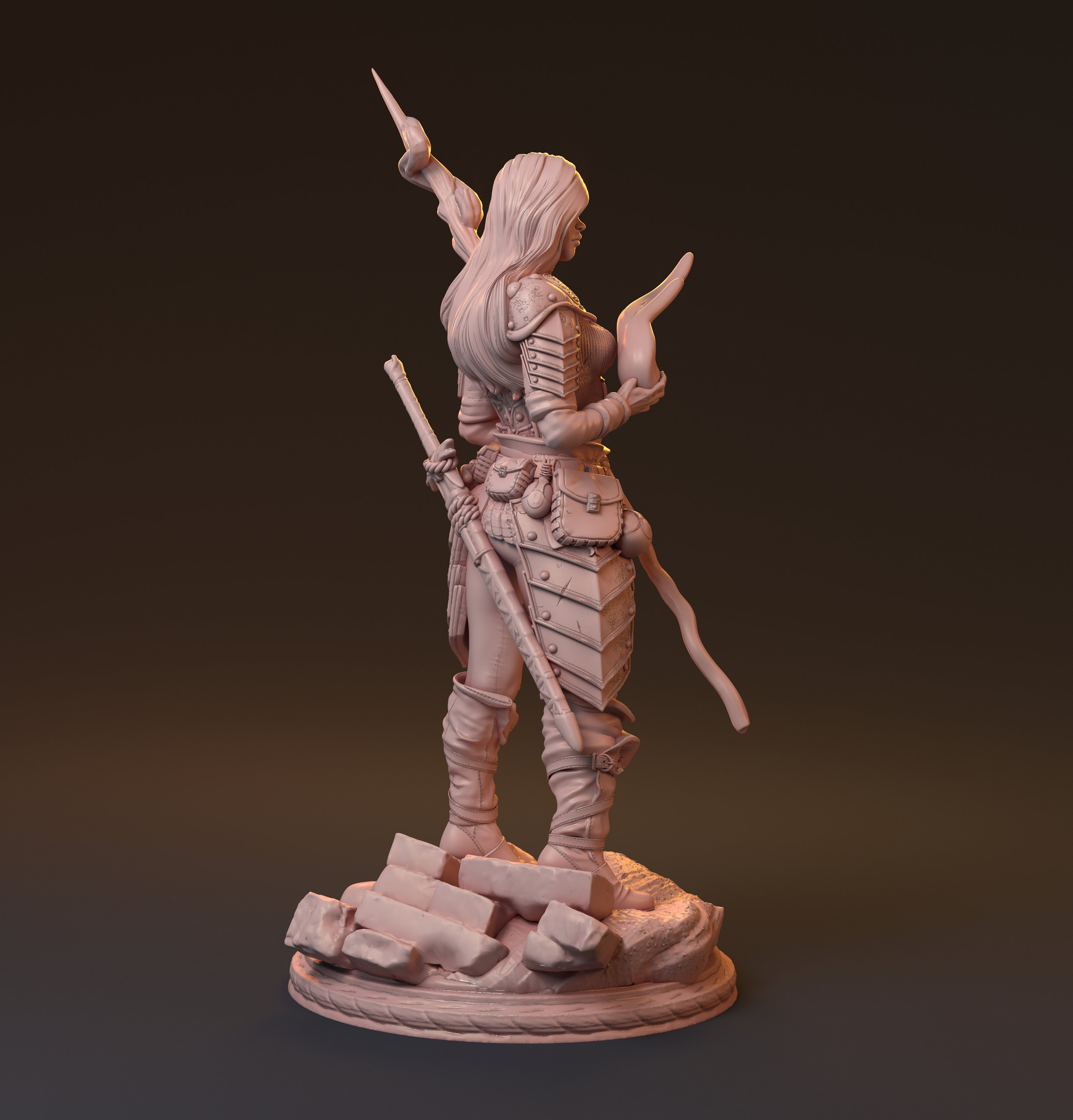 Shainor-ta-lay Female Fantasy Miniature Kickstarter Magician Pin up ...