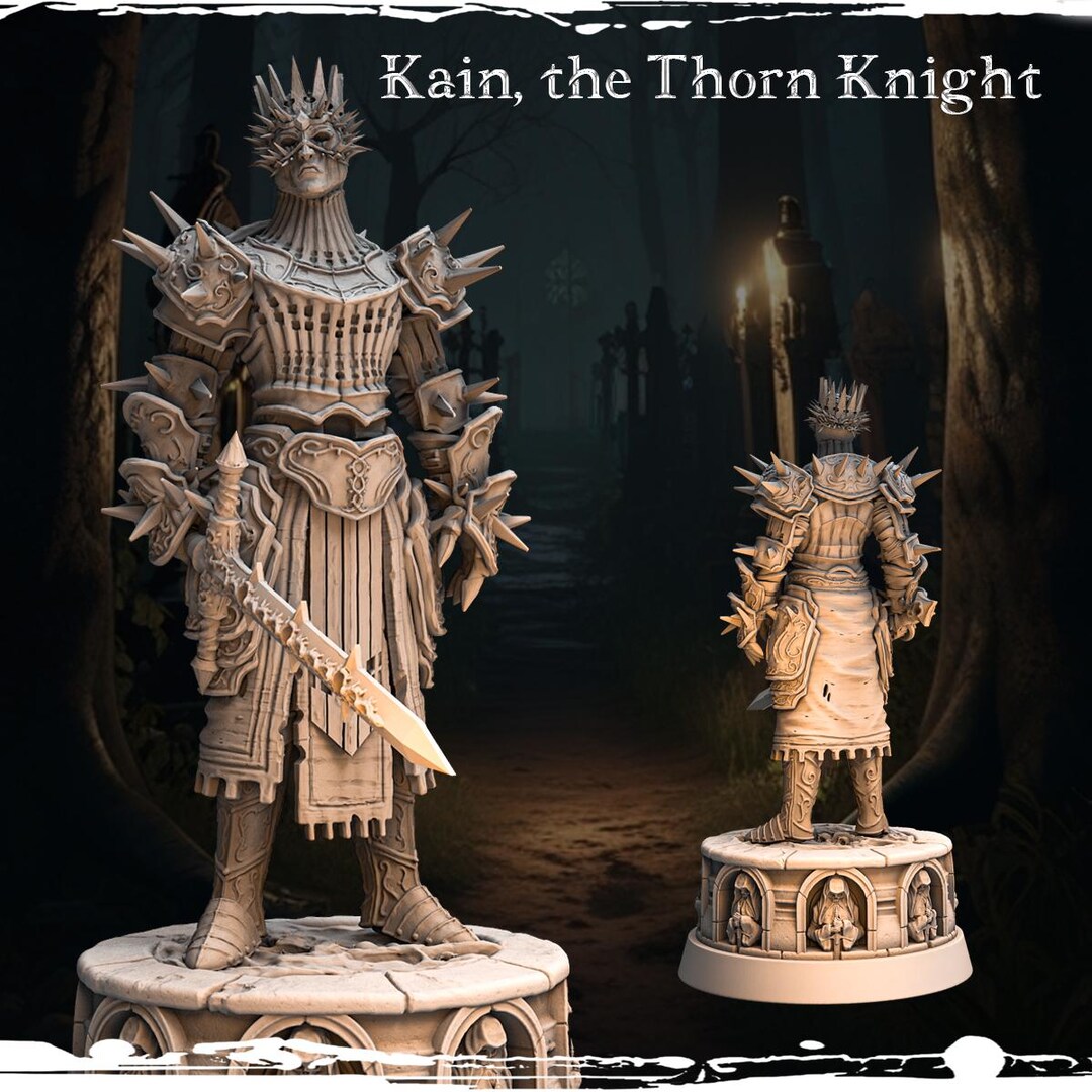 Kain, the Thorn Knight | Dnd Dark Paladin Knight Warrior Orc ...